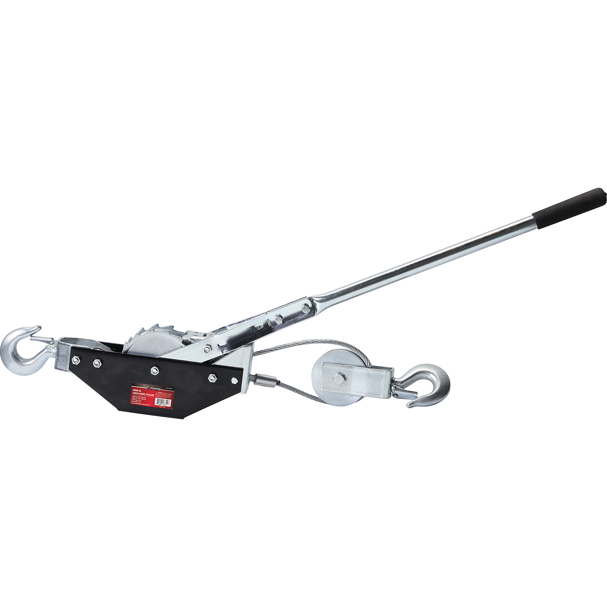 XPower, 6000 LB DBLE LINE CABLE HOIST PULLER 6ft., Amps 0 Single Line ...