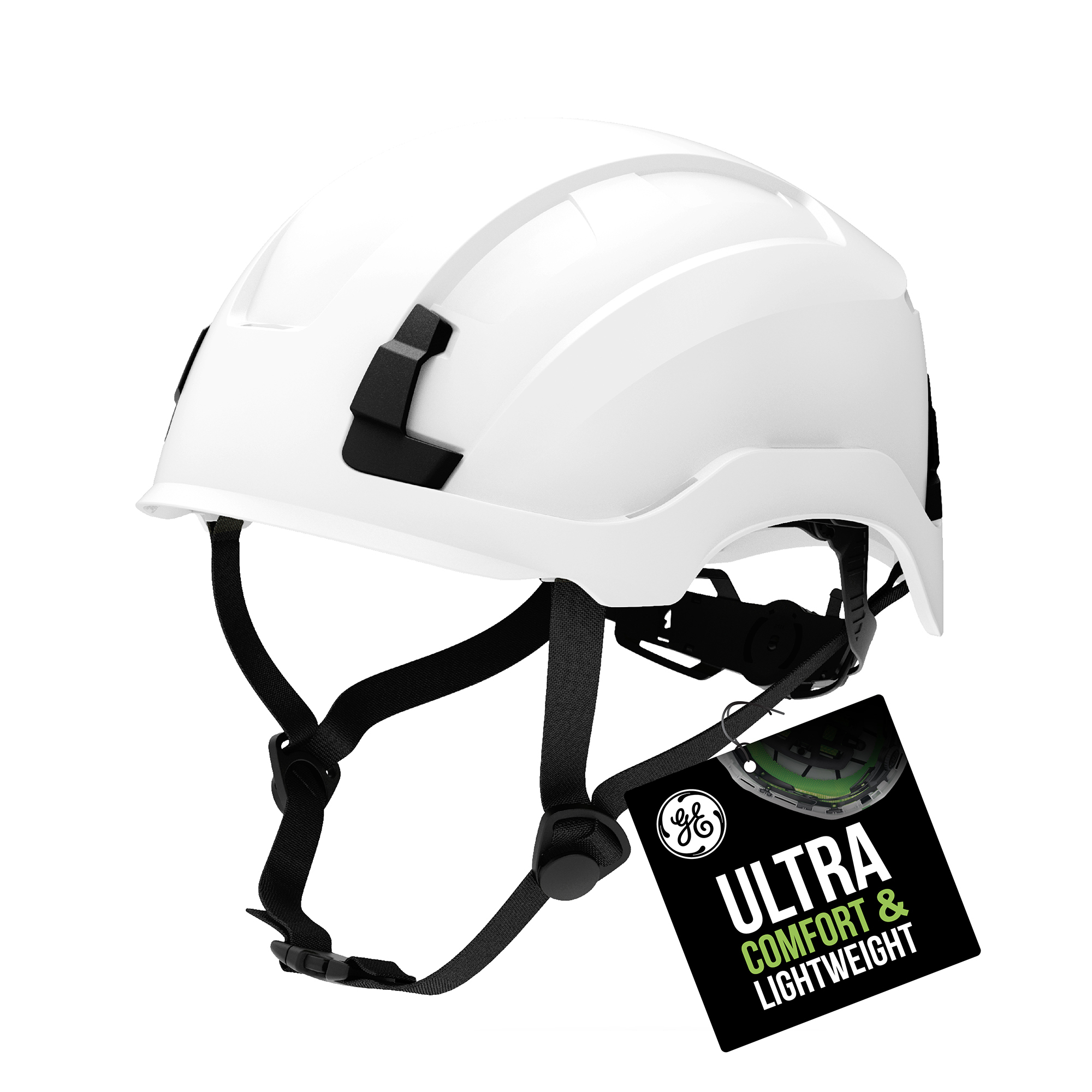 General Electric, Adjustable Safety Helmet, Non-Vented, White TYPE 2 ...