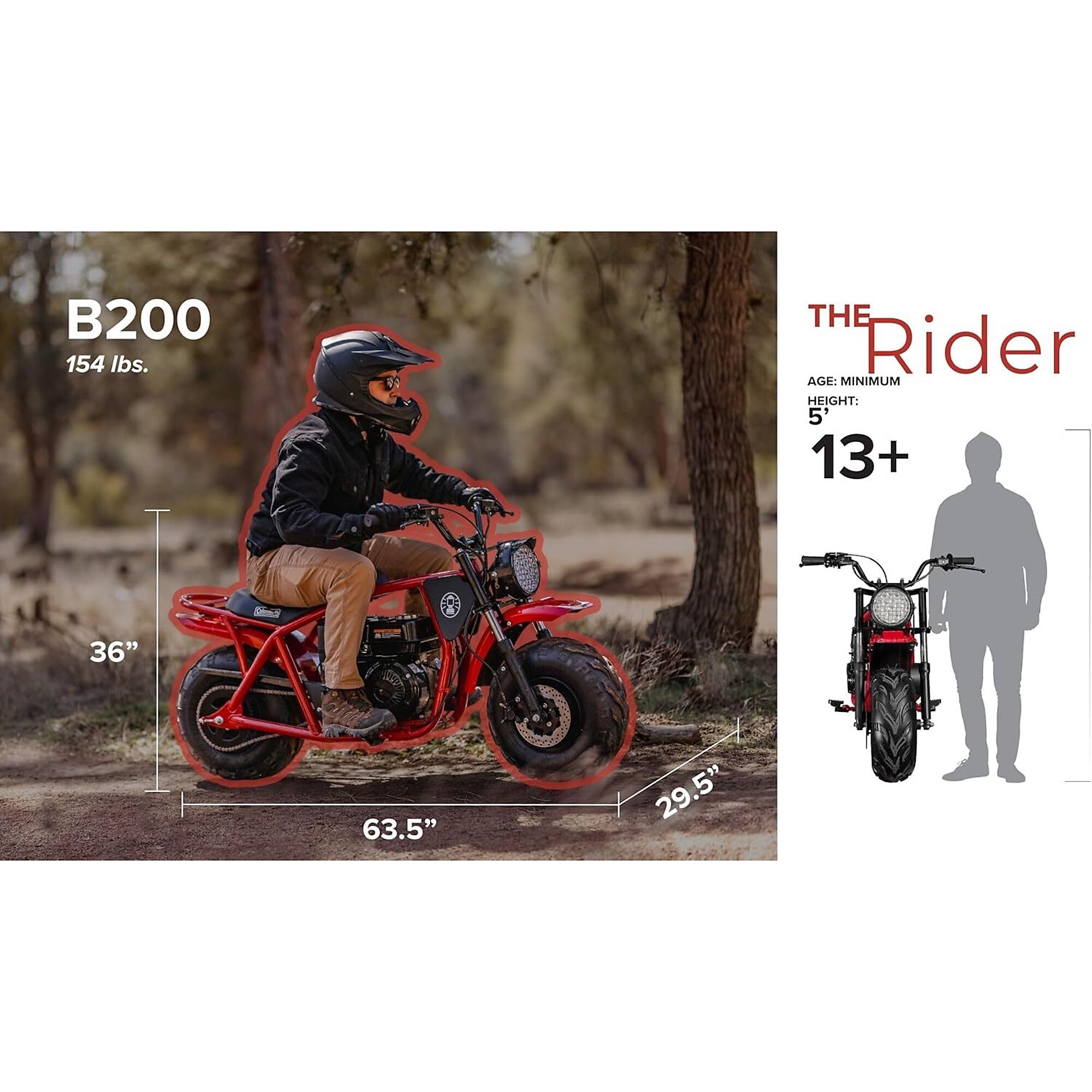 Coleman Powersports B200 Gas-Powered Mini Bike | Northern Tool