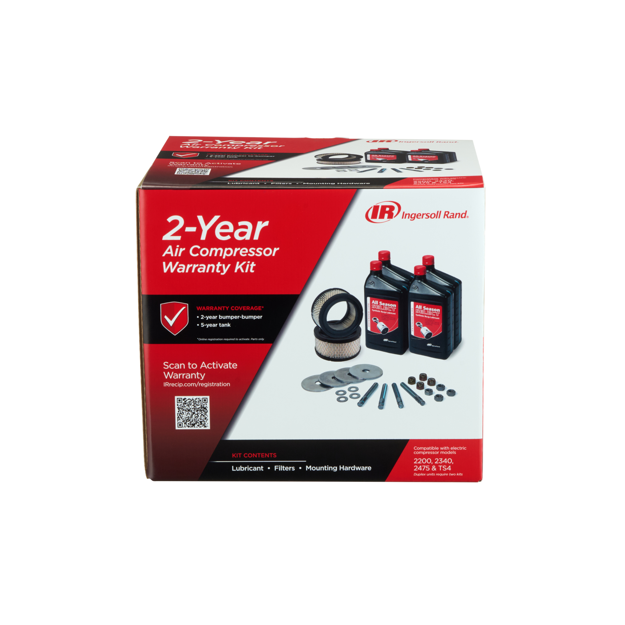 Ingersoll Rand, 2 Year Warranty Startup Kit - 2200/2340/2475/TS4 Model ...