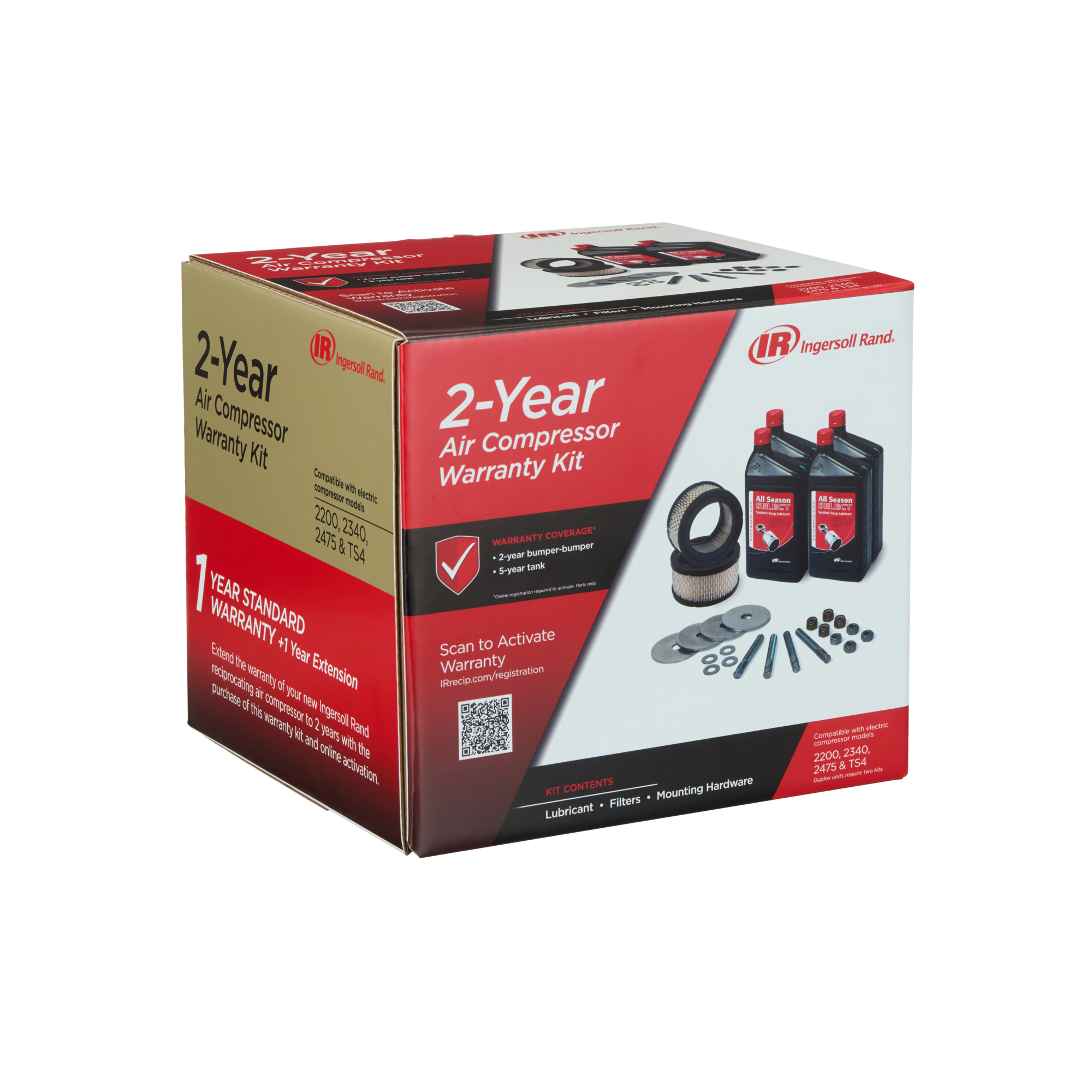 Ingersoll Rand, 2 Year Warranty Startup Kit - 2200/2340/2475/TS4 Model ...