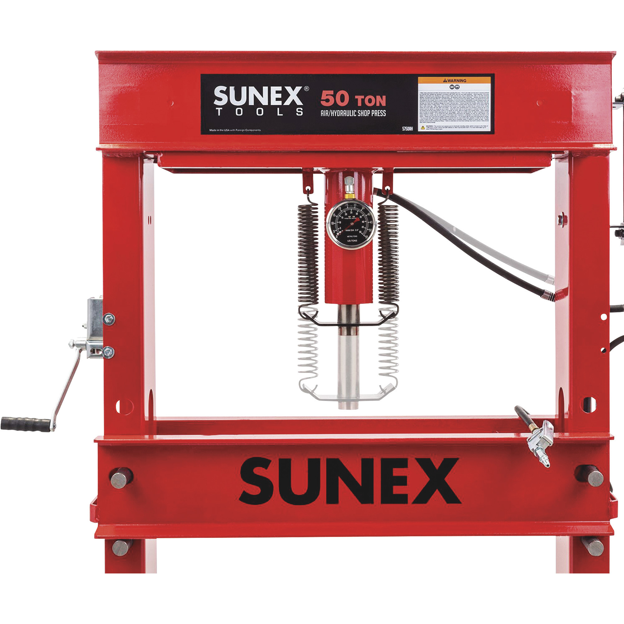 SUNEX 50-Ton Air/Hydraulic Shop Press, Model# 5750AH | Northern Tool