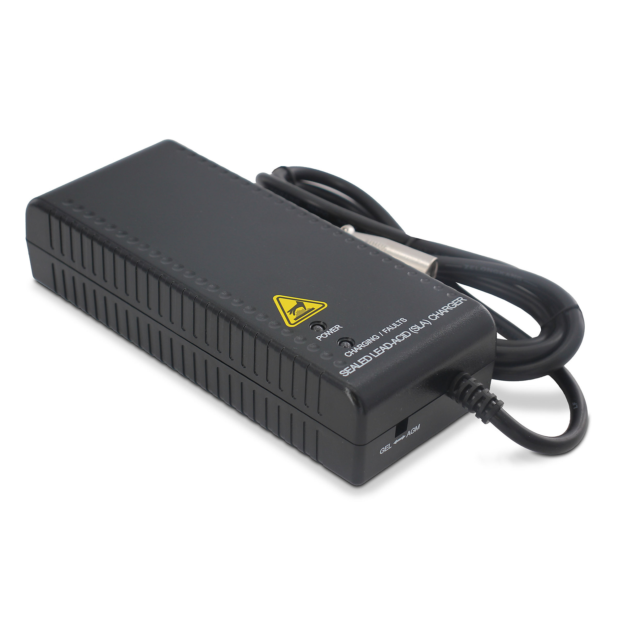 UPG, 24V 3.5AH 3-Stage AGM/GEL Charger w/ USA Cordset, Volts 24 Max ...