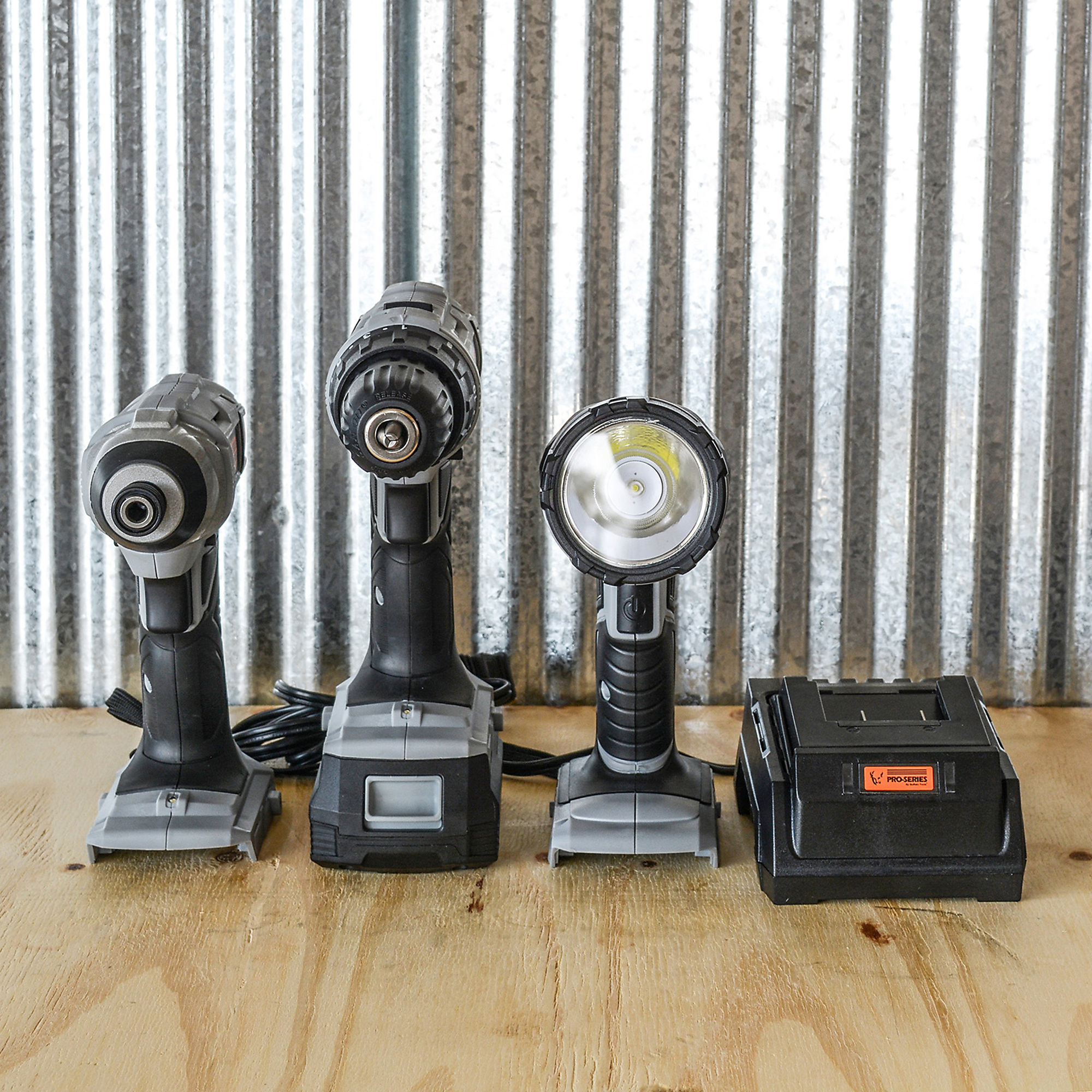 ProSeries, Light, Drill, Impact Driver, Battery, Flashlight, Chuck Size ...