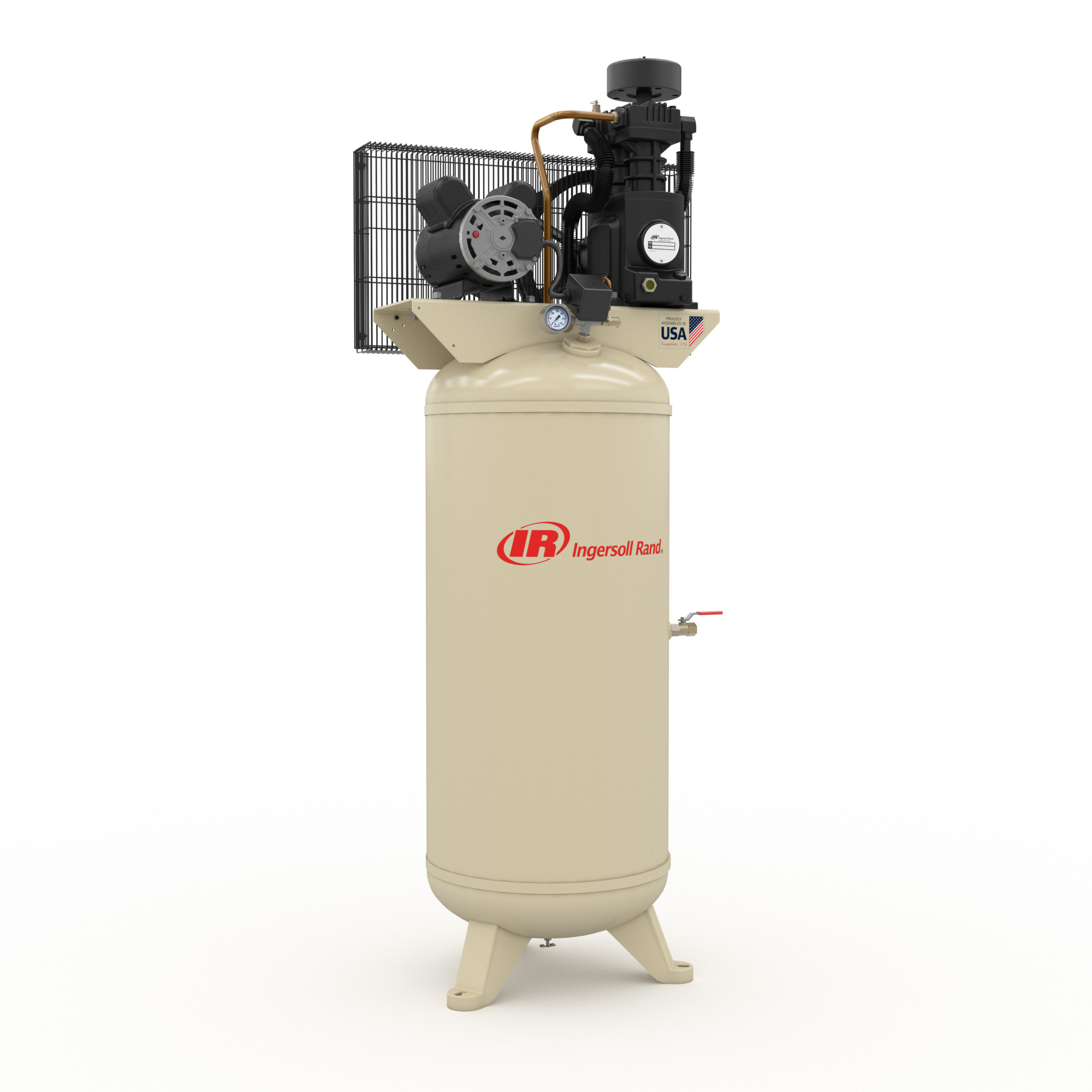 Ingersoll Rand 60-Gallon, 5 HP, 2-Stage Air Compressor, 230/1/60 Volts ...