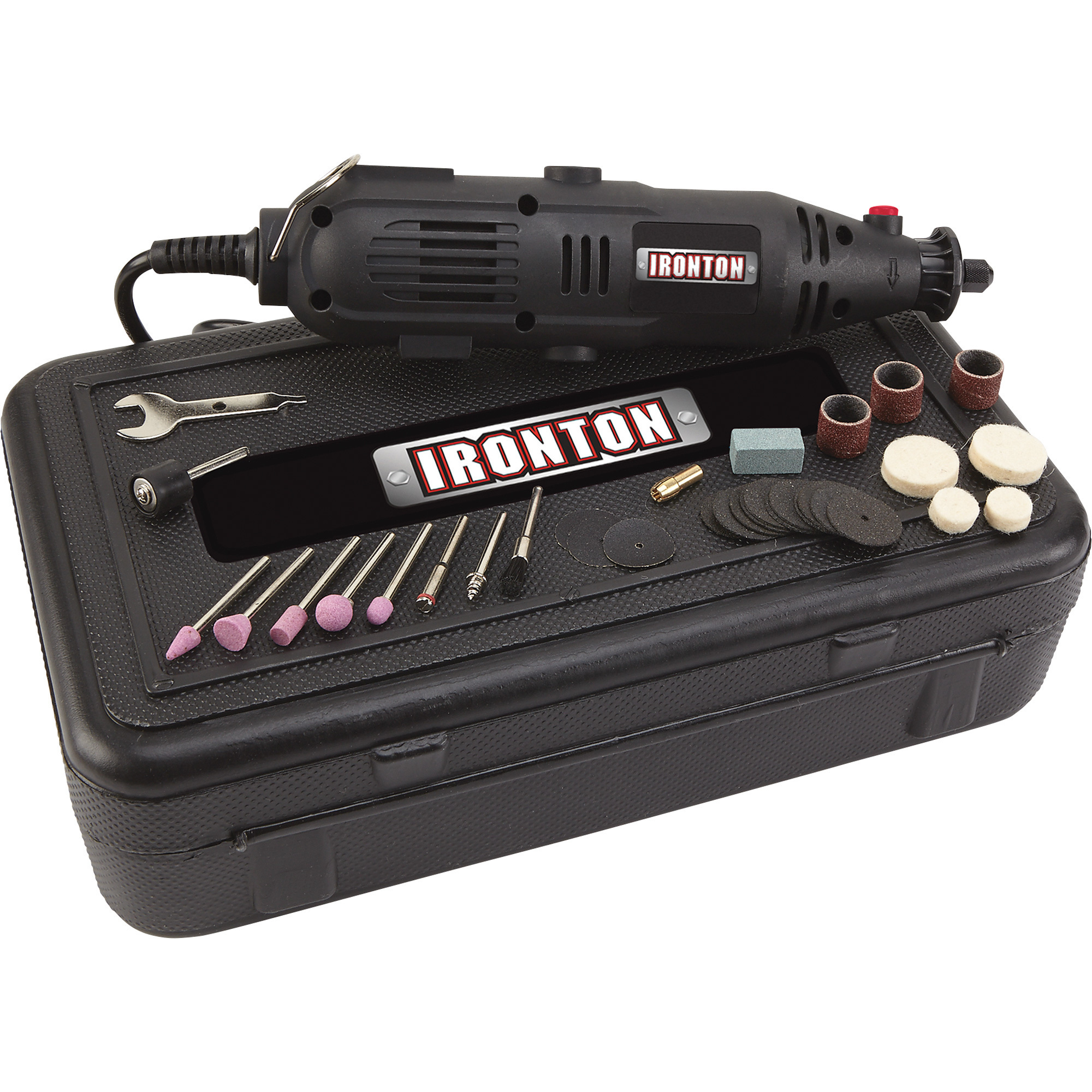 Ironton 35-Pc. Variable-Speed Rotary Tool Kit, 1.1 Amps, 110 Volts ...