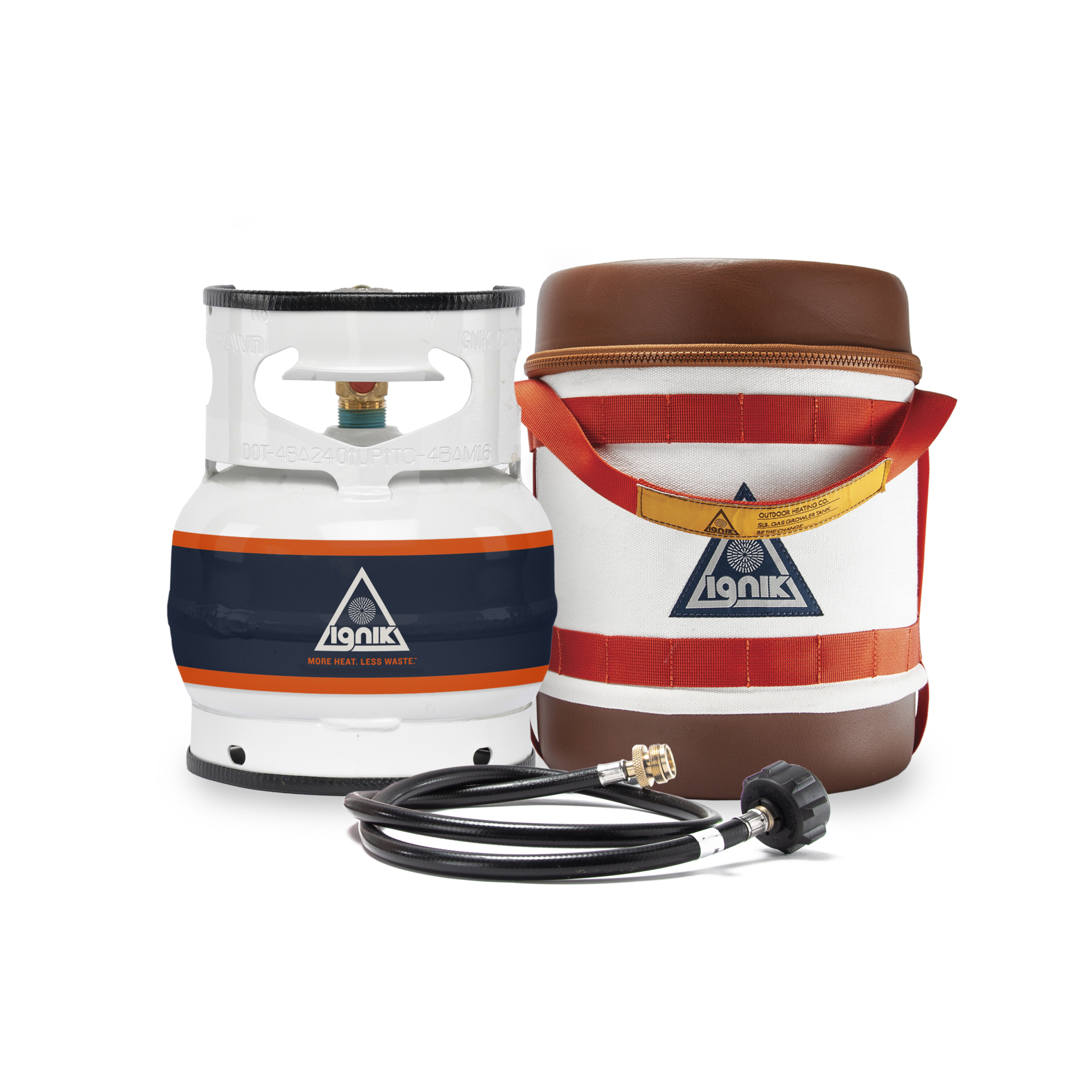 Ignik Outdoors, Gas Growler 3.8 Refillable Propane Tank Kit White ...