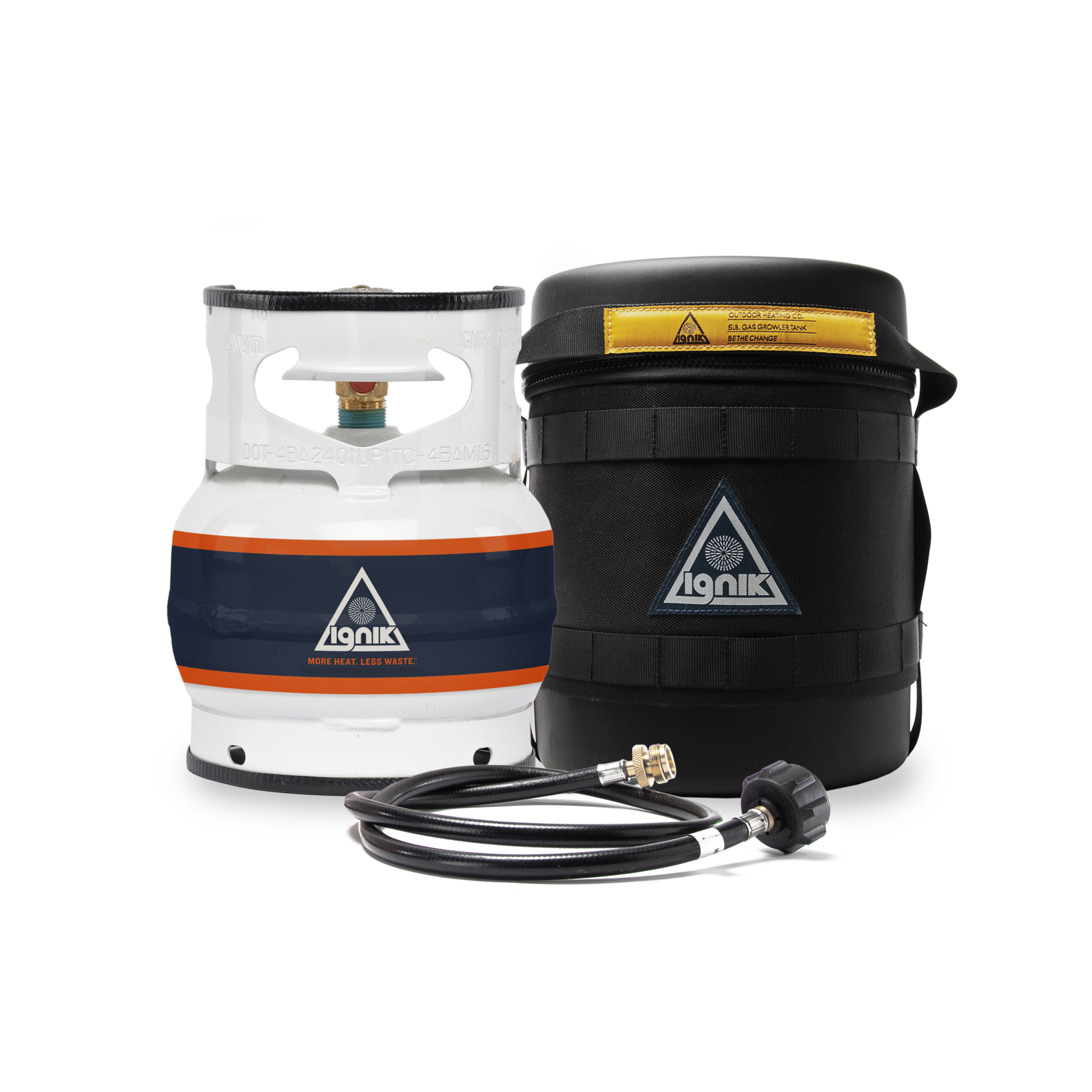 Ignik Outdoors, Gas Growler 3.8 Refillable Propane Tank Kit Black ...