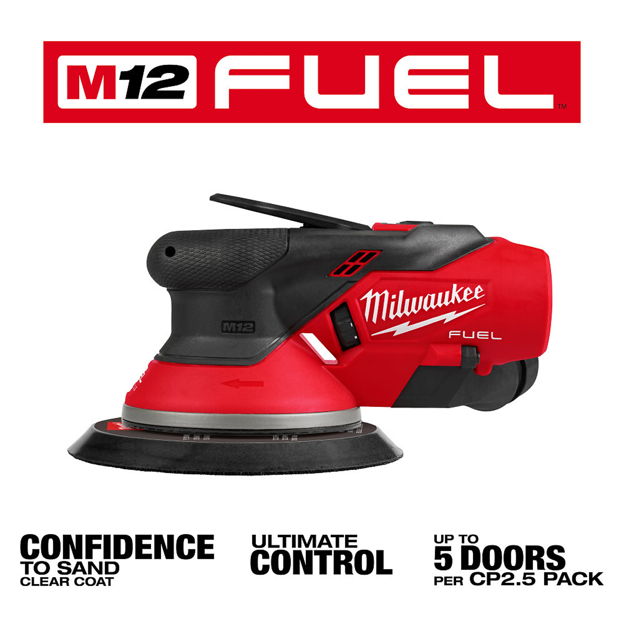 Milwaukee, M12 FUEL 6in. Random Orbital Sander (3/32in.), Model# 2584 ...