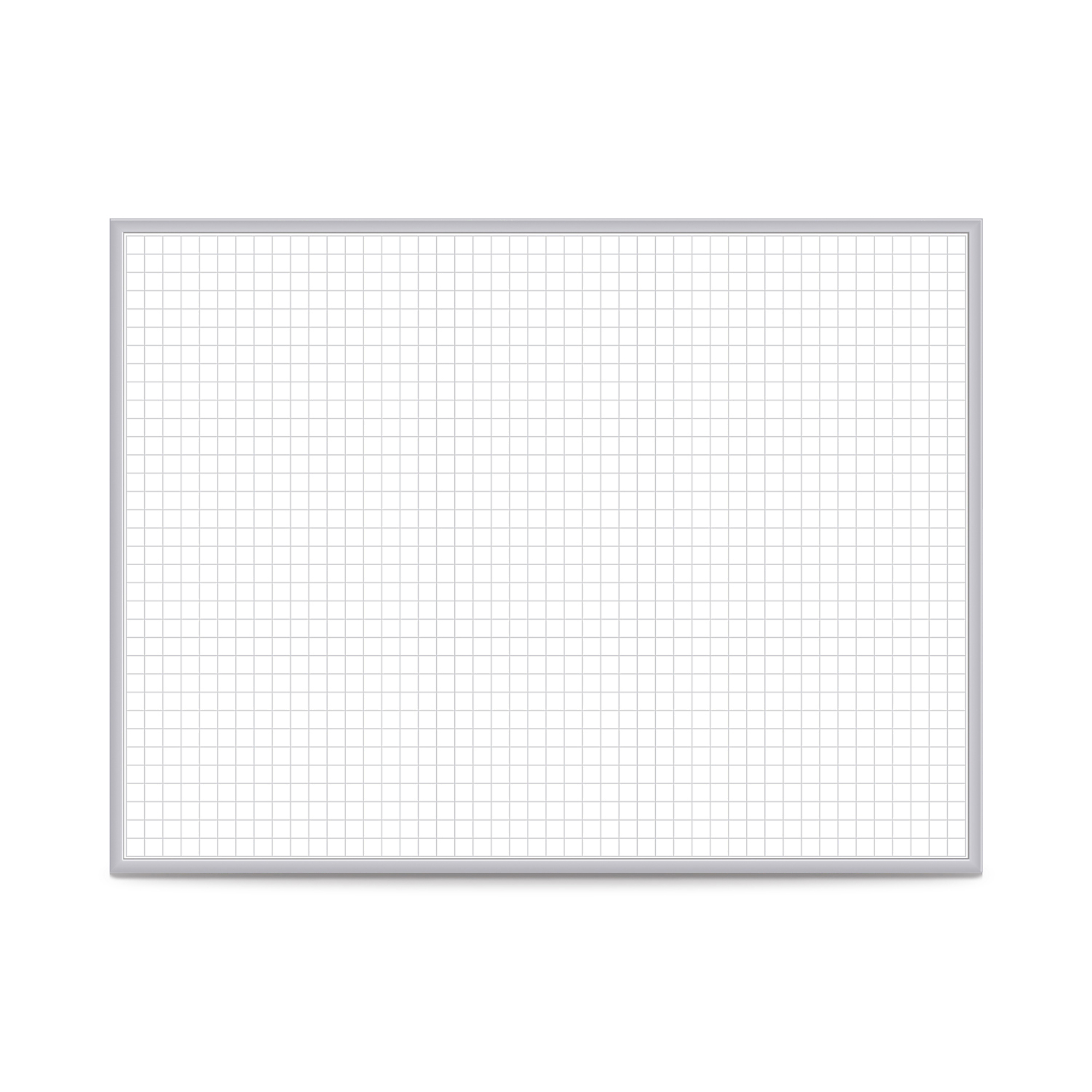 Ghent, 1in.x1in. Grid Whiteboard, Non-Mag, 4ft.x8ft., Color Finish ...