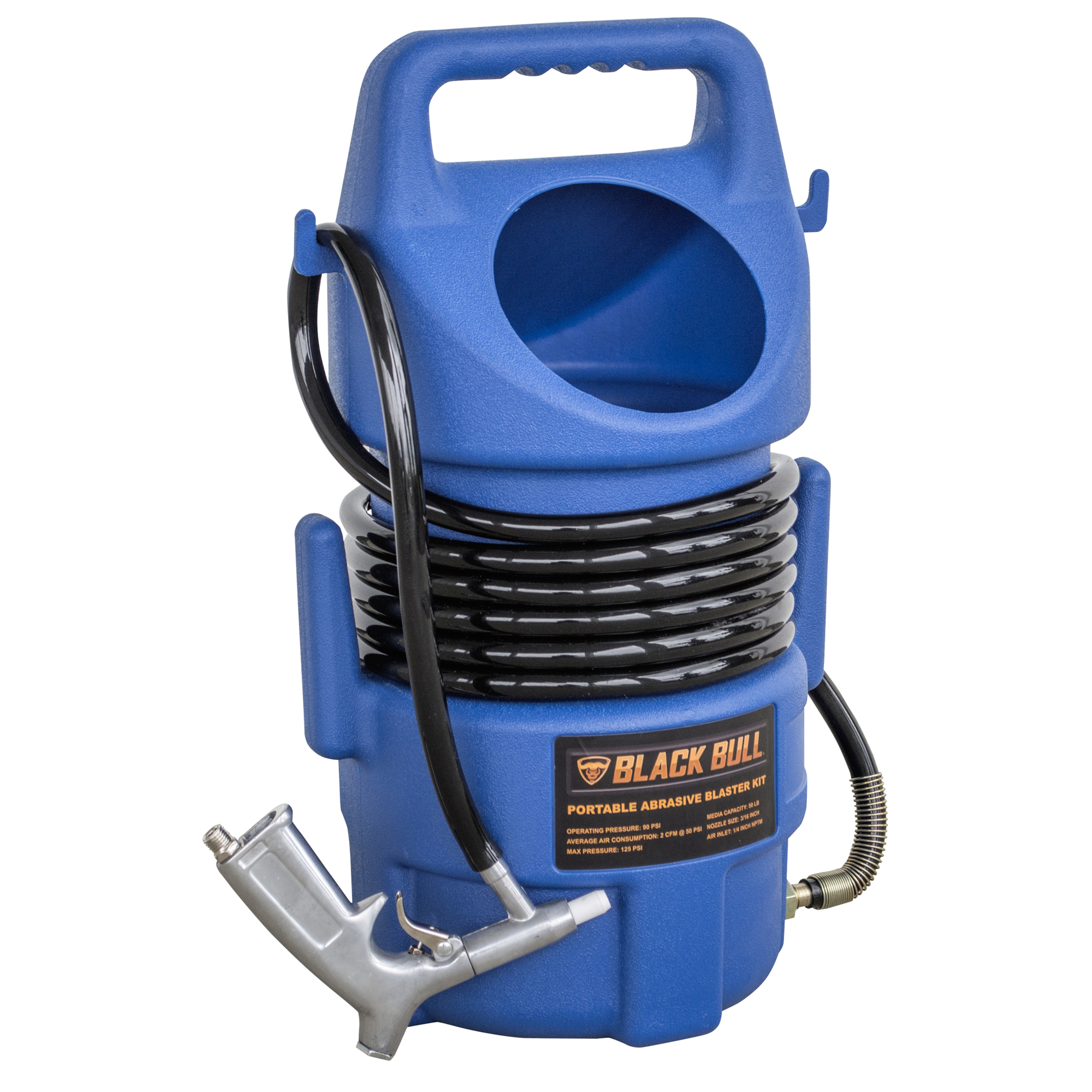 Buffalo Tools Black Bull, 50 Lbs Portable Abrasive Blaster Kit, Max ...