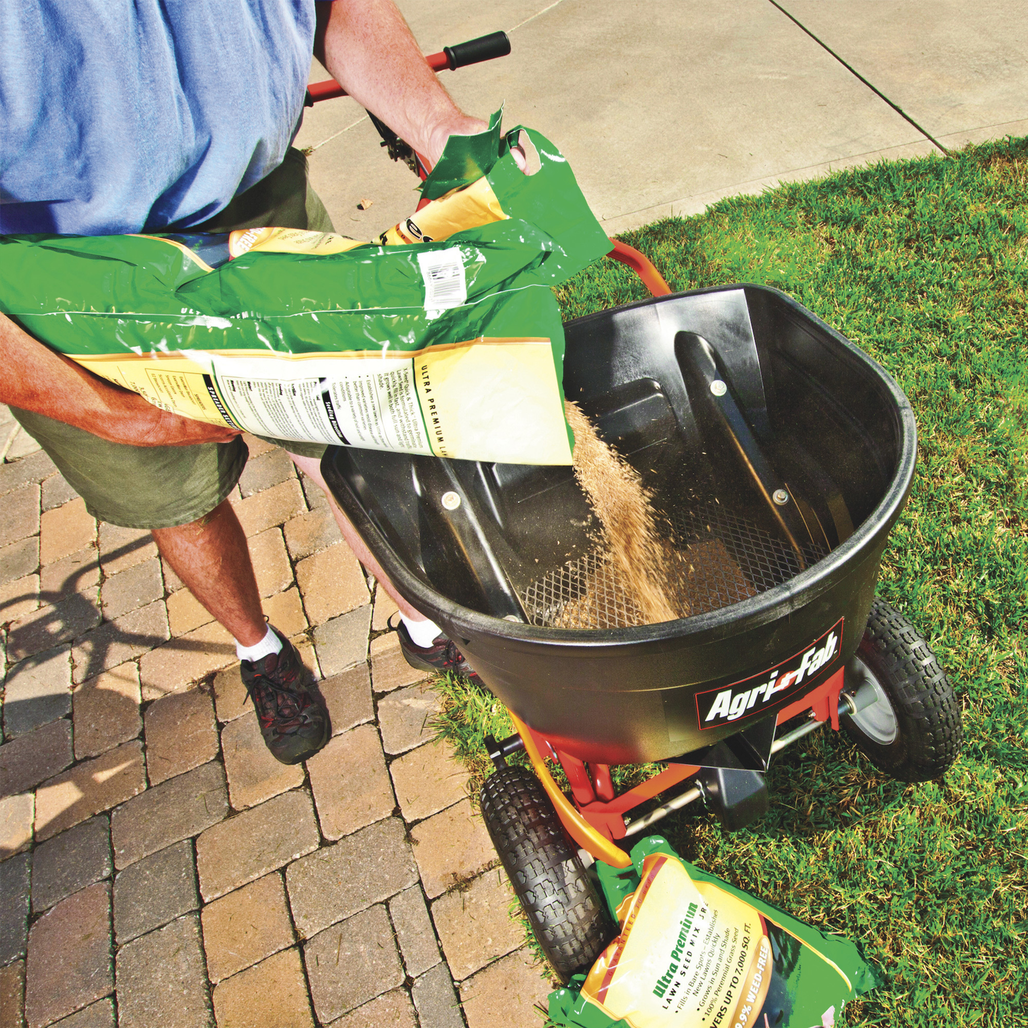 Agri Fab Walk-Behind Broadcast Spreader, 130-Lb. Capacity, Model# 45 ...