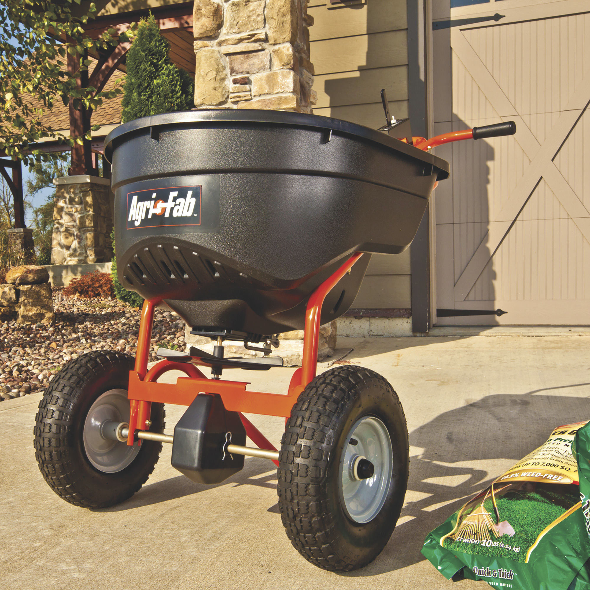 Agri Fab Walk-Behind Broadcast Spreader, 130-Lb. Capacity, Model# 45 ...