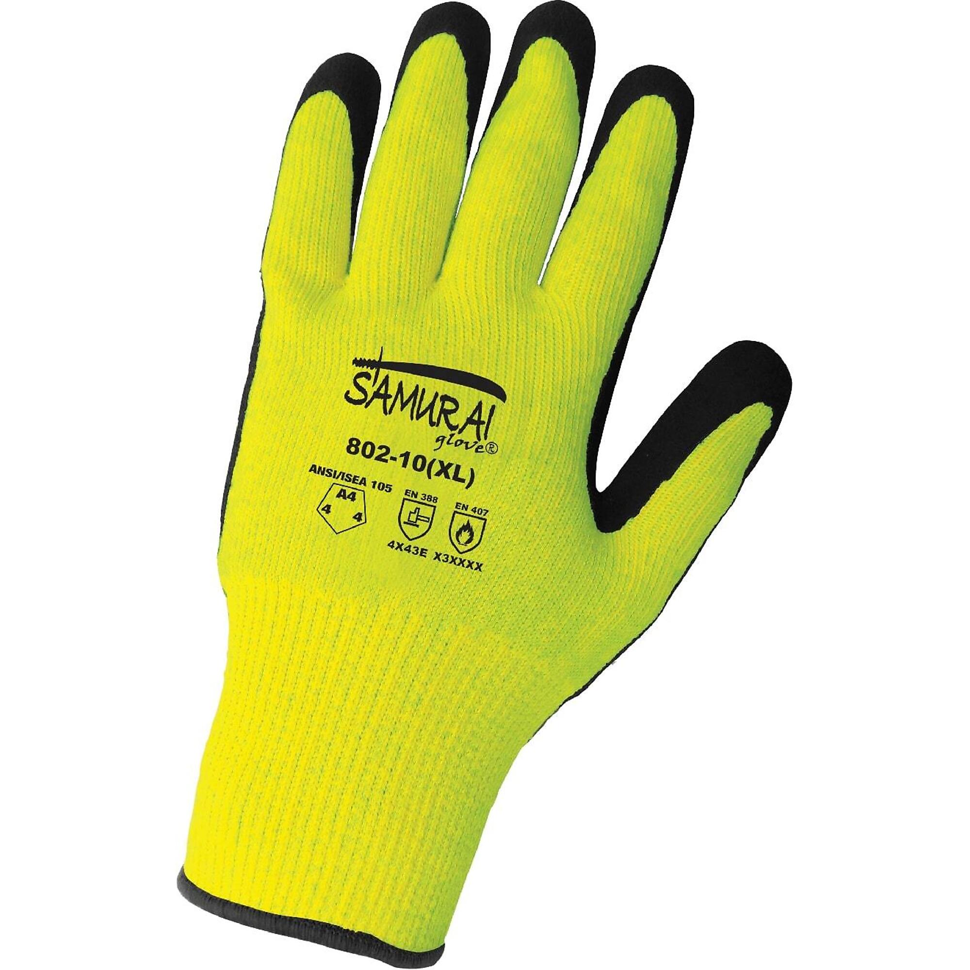Global Glove Samurai Glove®, 10ga Aramid, Nirtile Dots, A4 Cut ...