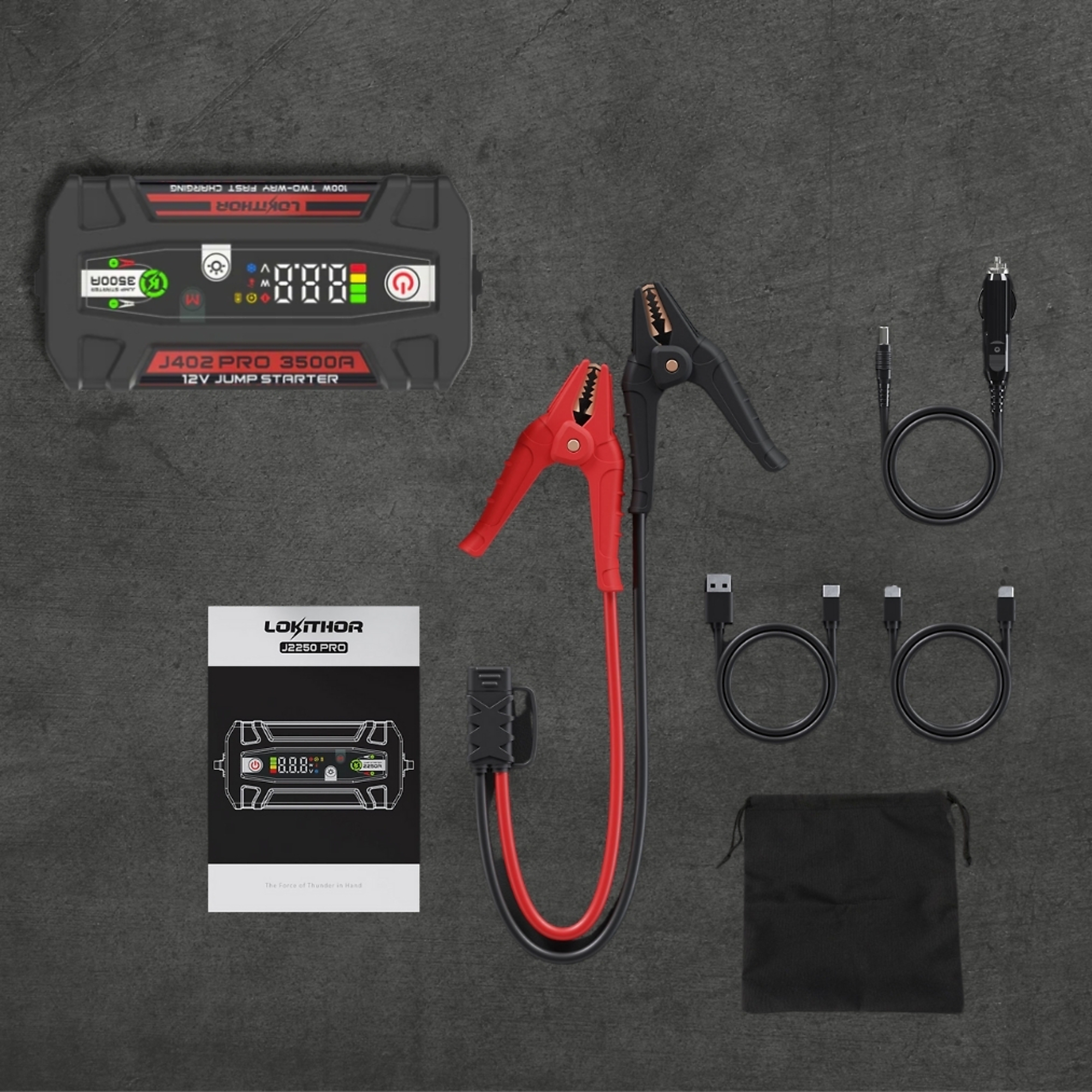 Lokithor 3500 Amp Jump Starter, Power Bank and Flashlight, Model# J402 PRO | Northern Tool