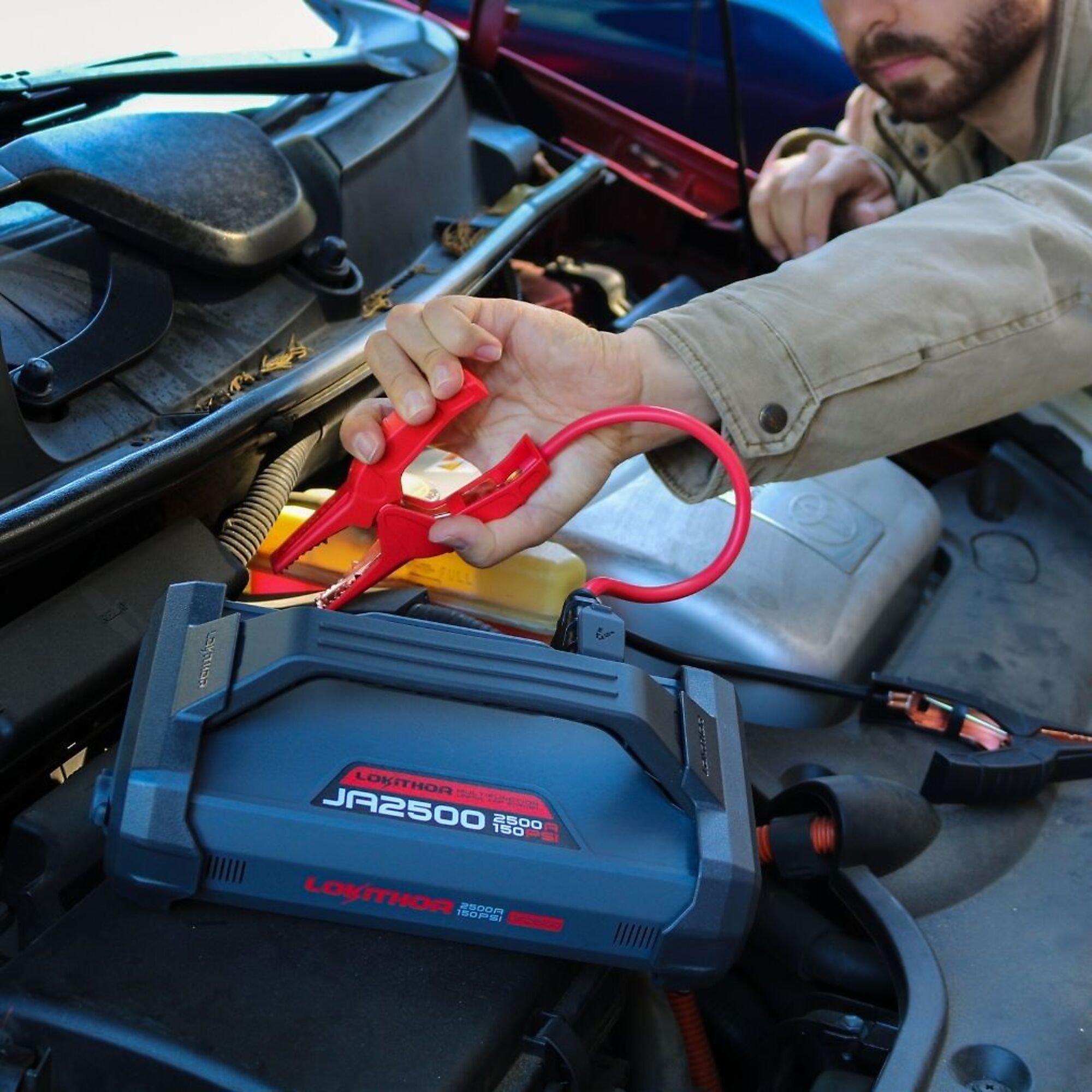 Lokithor, 2500 Amp LiFePO4 Battery Jumper Air Compressor, Amps 2500 ...