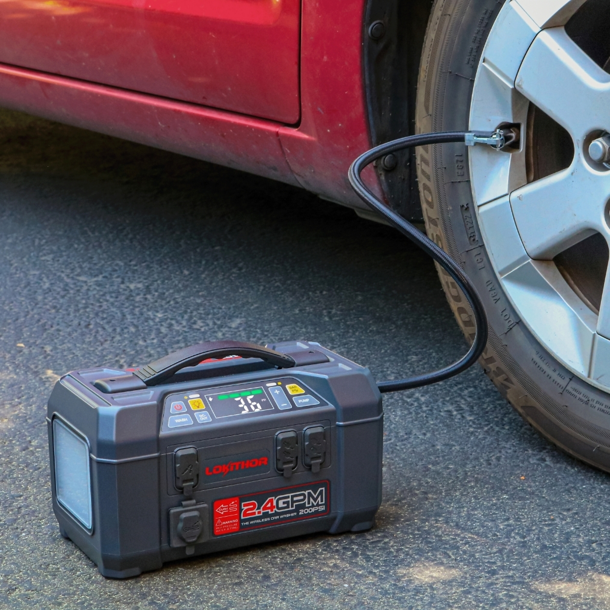 Lokithor, 2500 Amp Jumper, Air Compressor Water Pump, Amps 2500 Volts ...