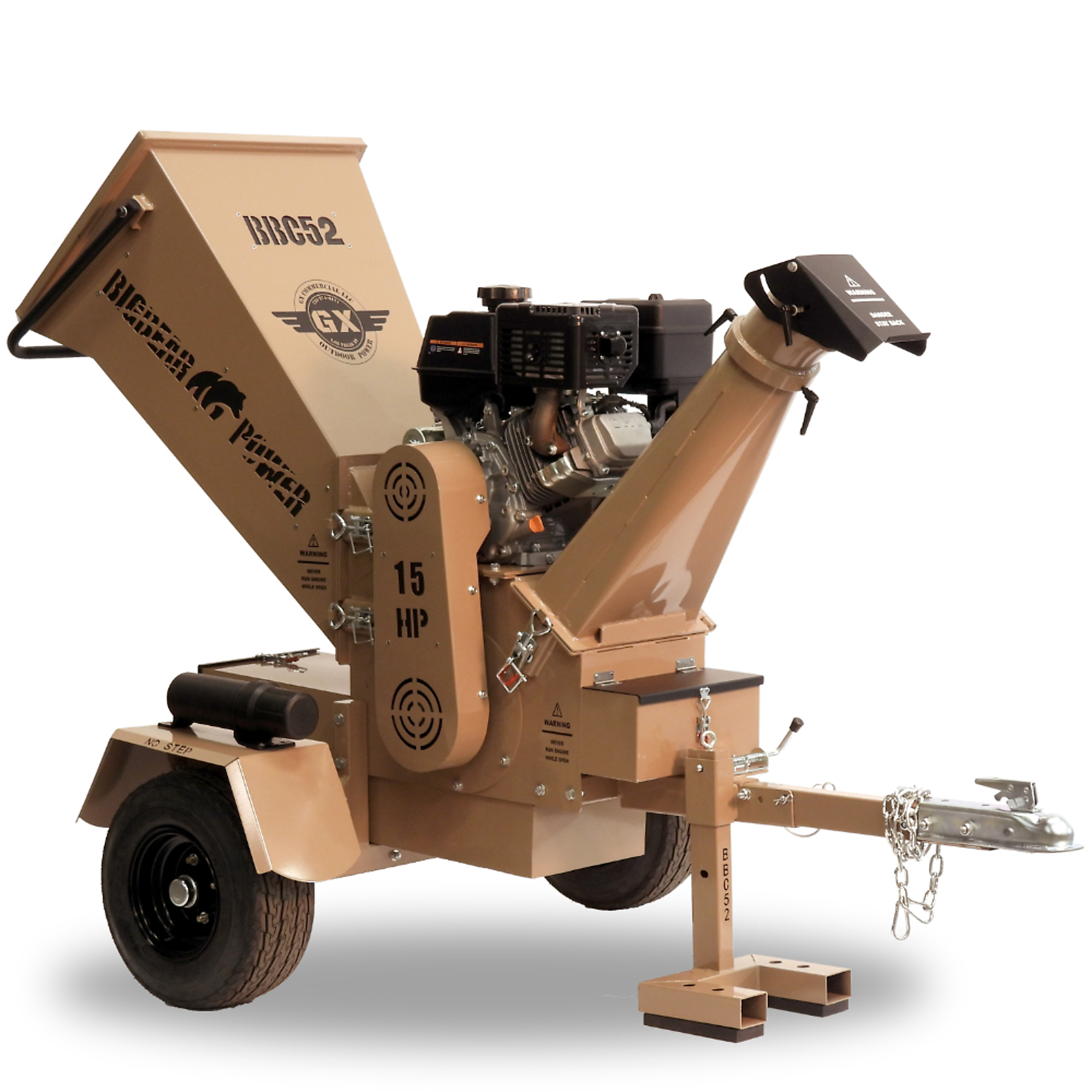 BigBear Power, 5in. 15 HP Chipper Shredder, Electric Start, Engine ...