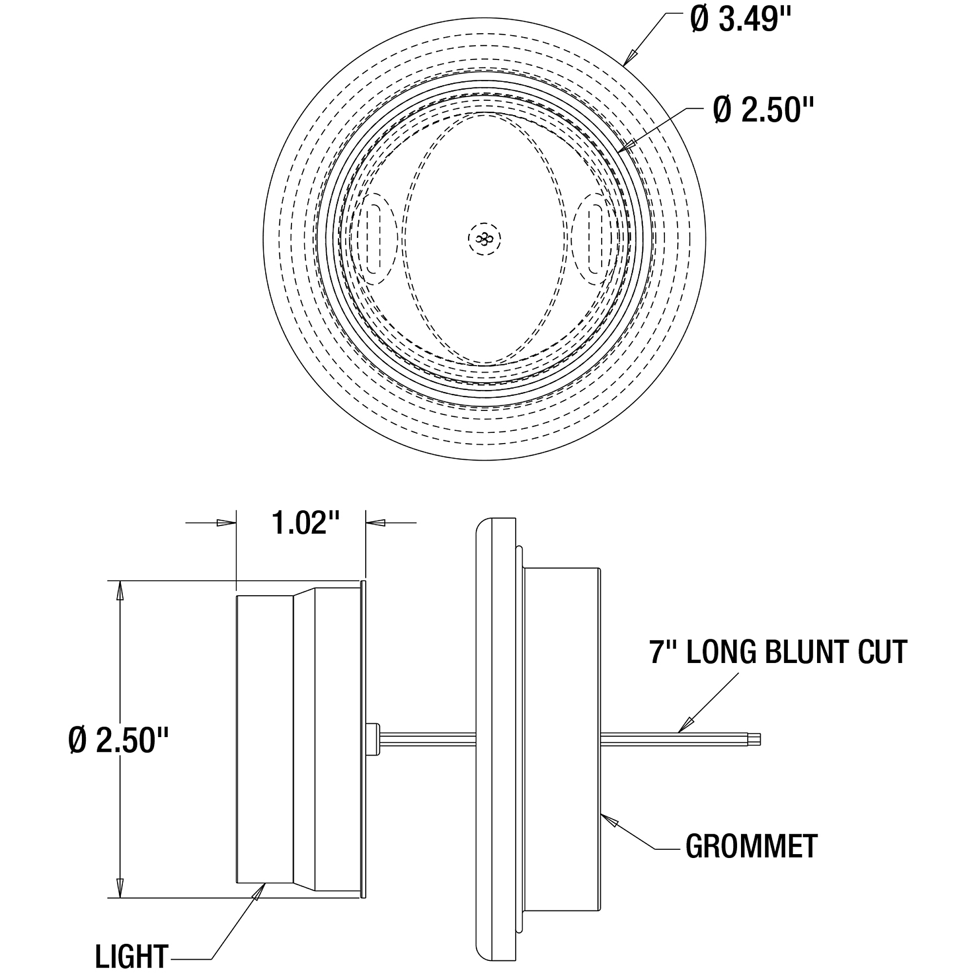 Buyers Products, 2.5in. Marker Strobe Combo Light - Red/Amber, Light ...
