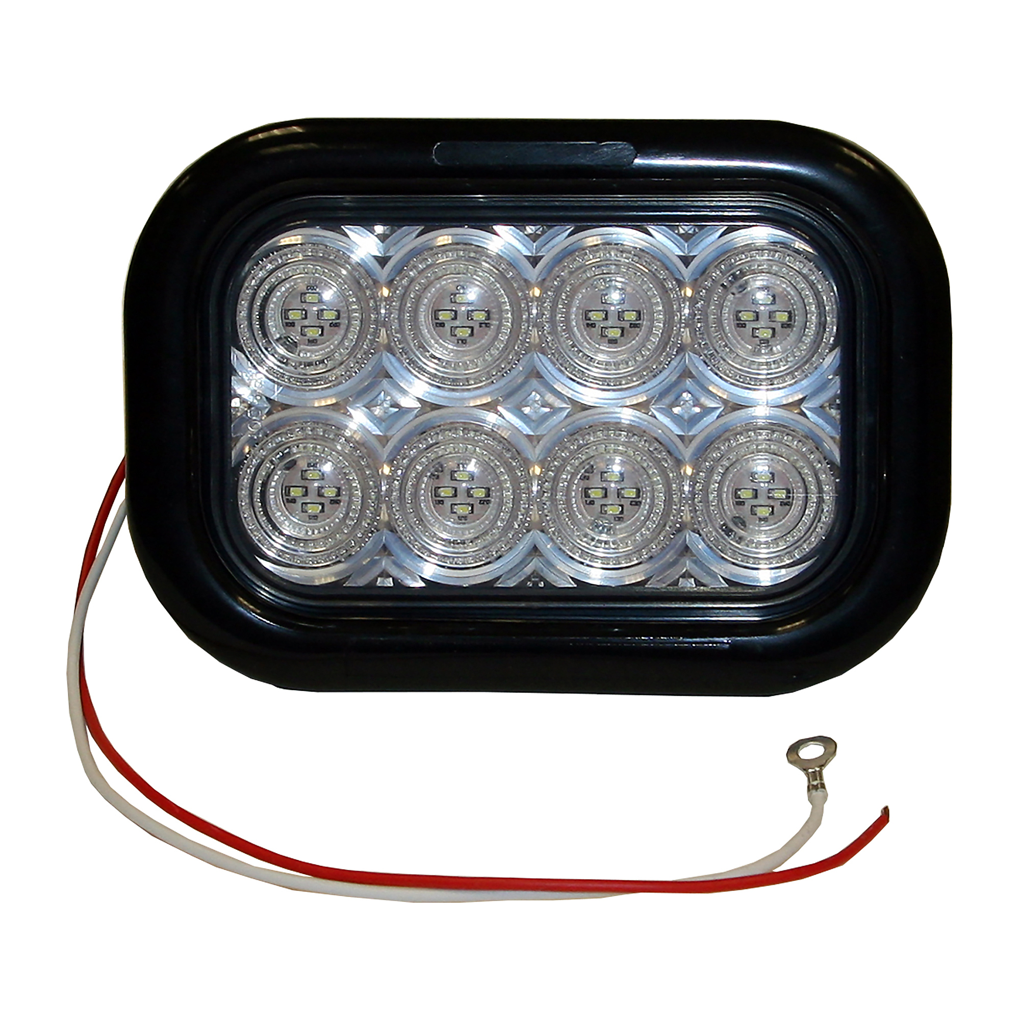 Buyers Products, 5.3in. Clear Rectangular Backup Light Kit, Light Type ...