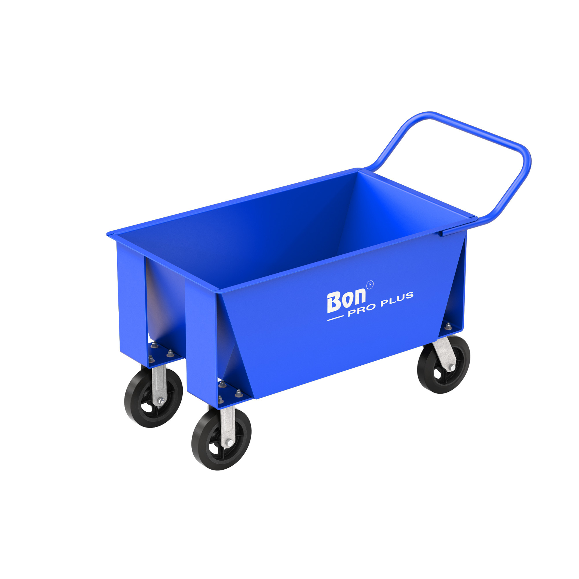 Bon Pro Plus, Mortar Buggy- 6.5 Cubic ft- 8in. Solid Rubber Wheels ...