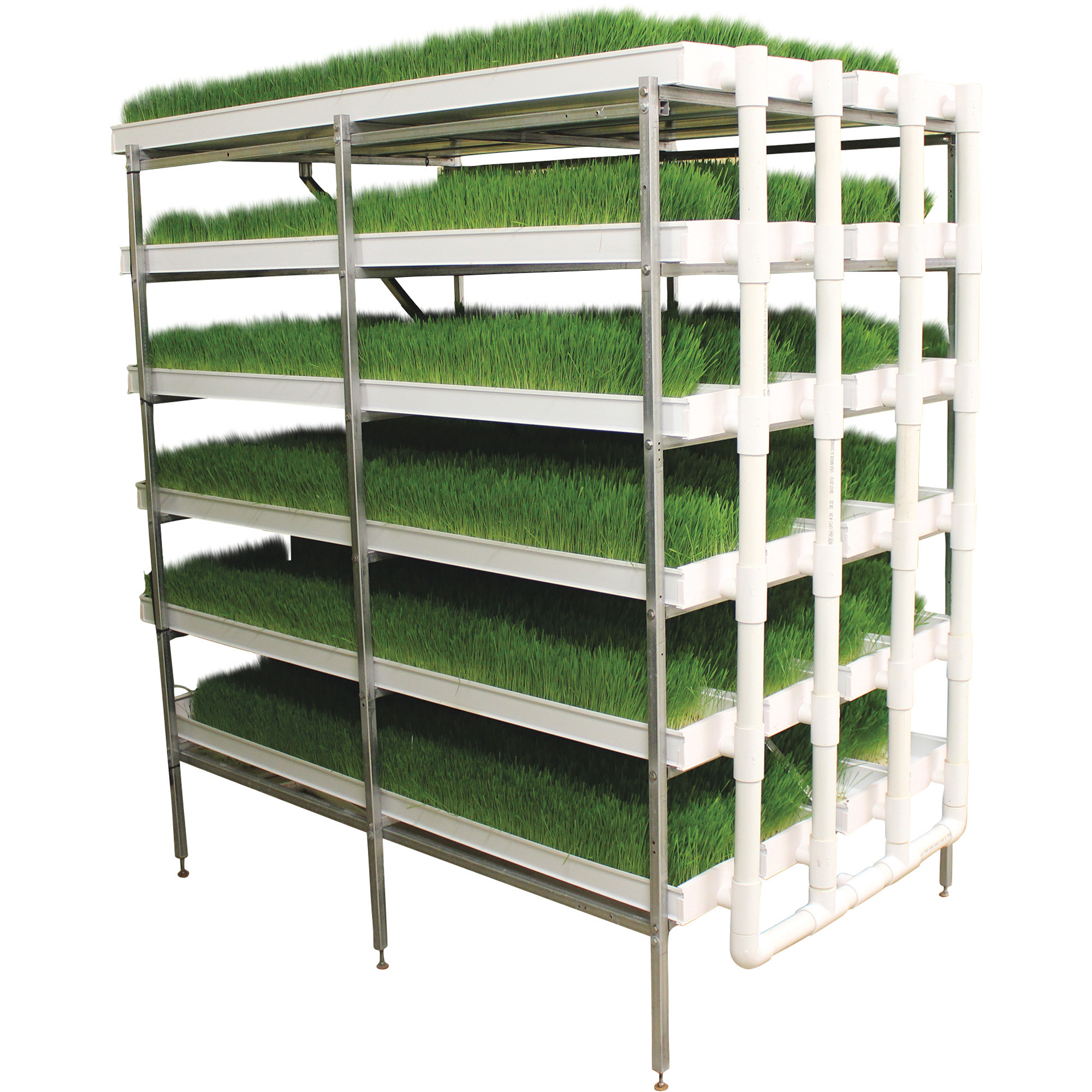 Fodder King 6-24 Hydroponic System, (24) 6ft.L Channels, Model# FK624 ...