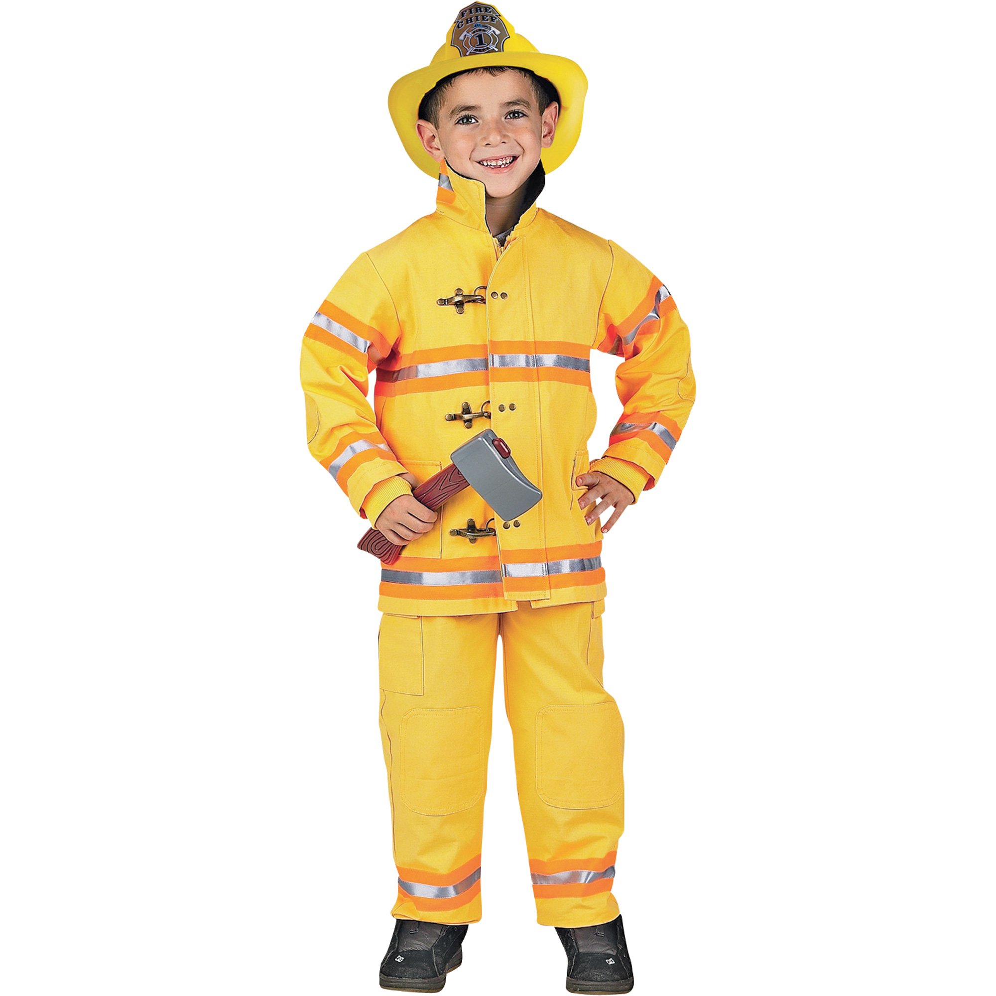 Aeromax Get Real Gear Jr. Firefighter Suit — Yellow | Northern Tool