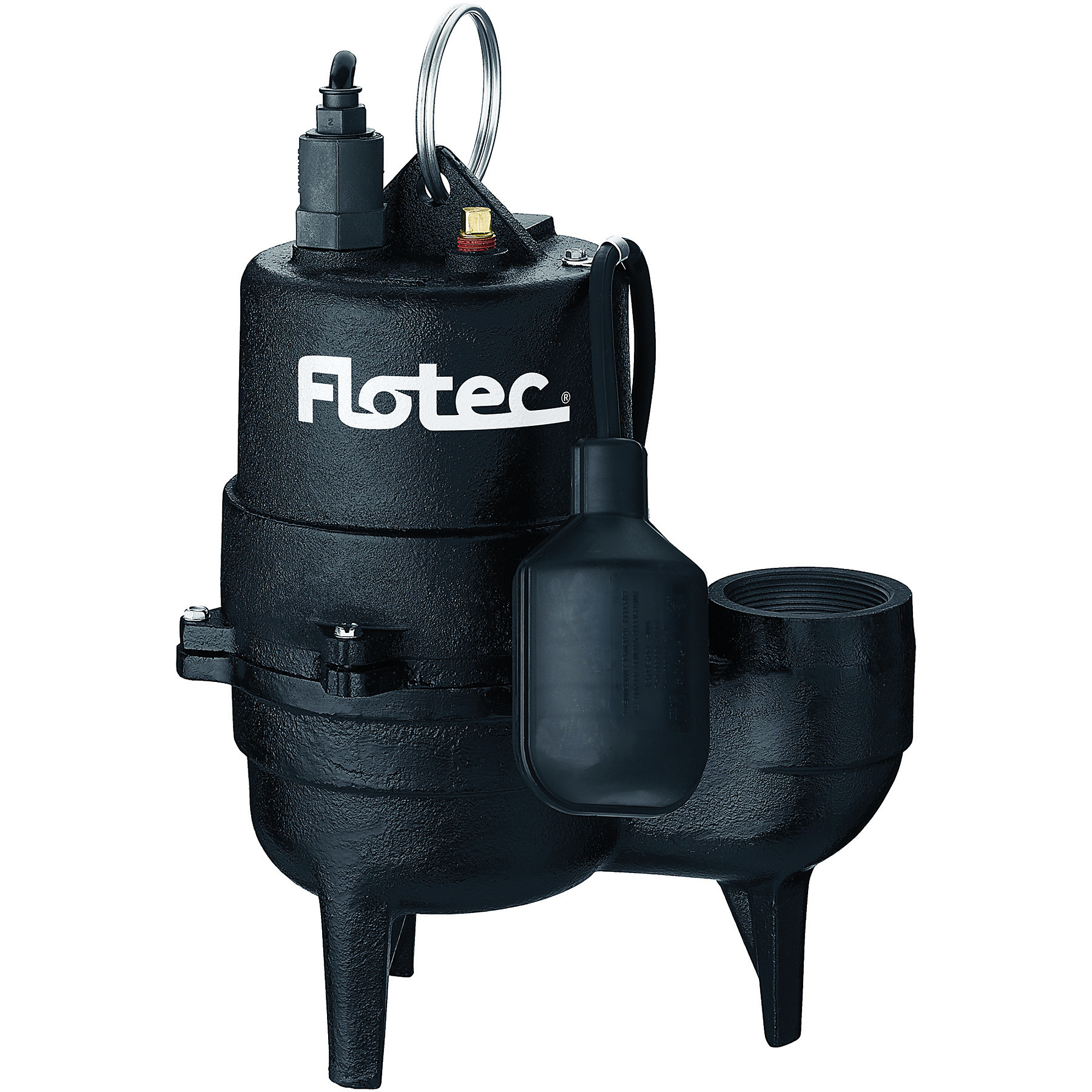 Flotec, Flotec FPSE3601A 1/2 HP Cast Iron Sewage Pump, Max. Flow 9000 ...