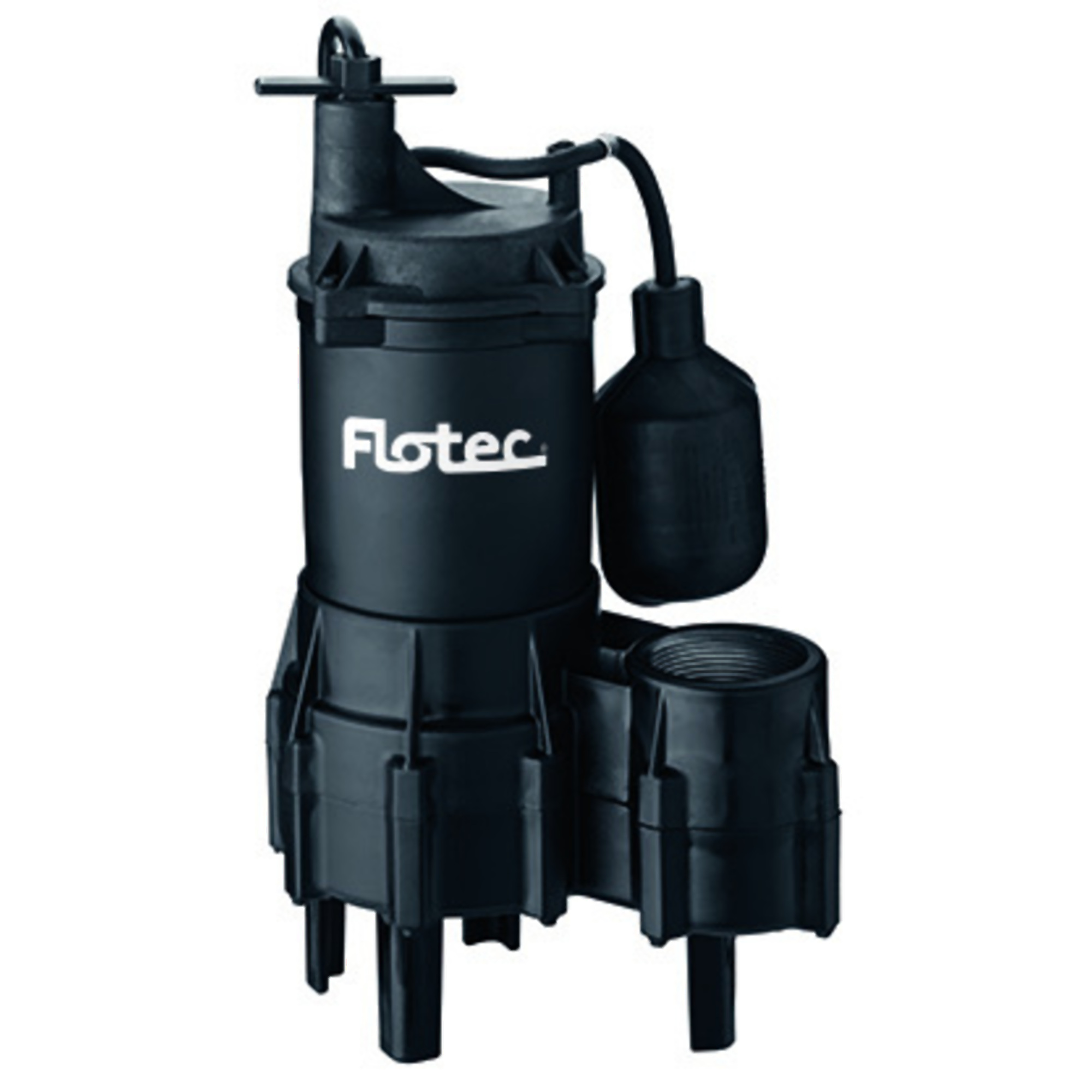 Flotec, Flotec FPSE3200A 4/10 HP Thermoplastic Sewage Pump, Max. Flow ...