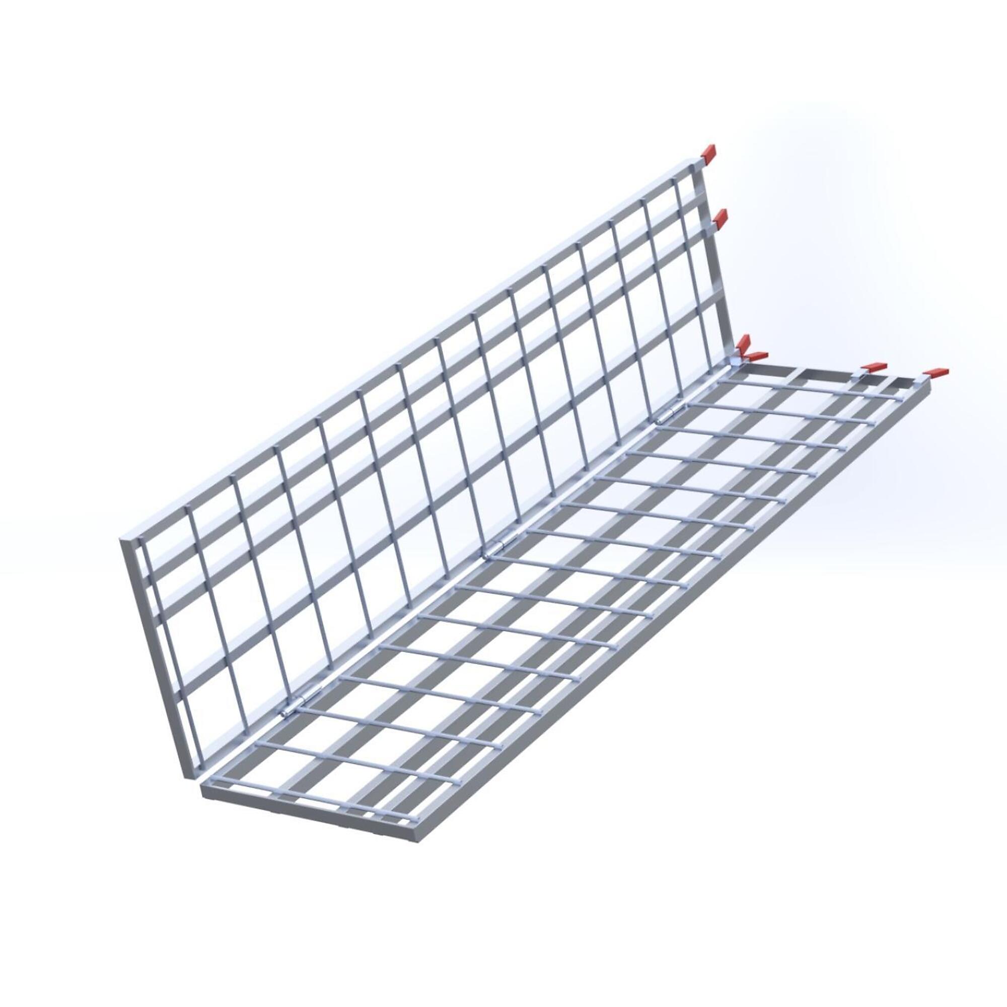 Five Star Manufacturing, Aluminum Bifold Ramp 7ft.10in.x48in.1500 lb ...