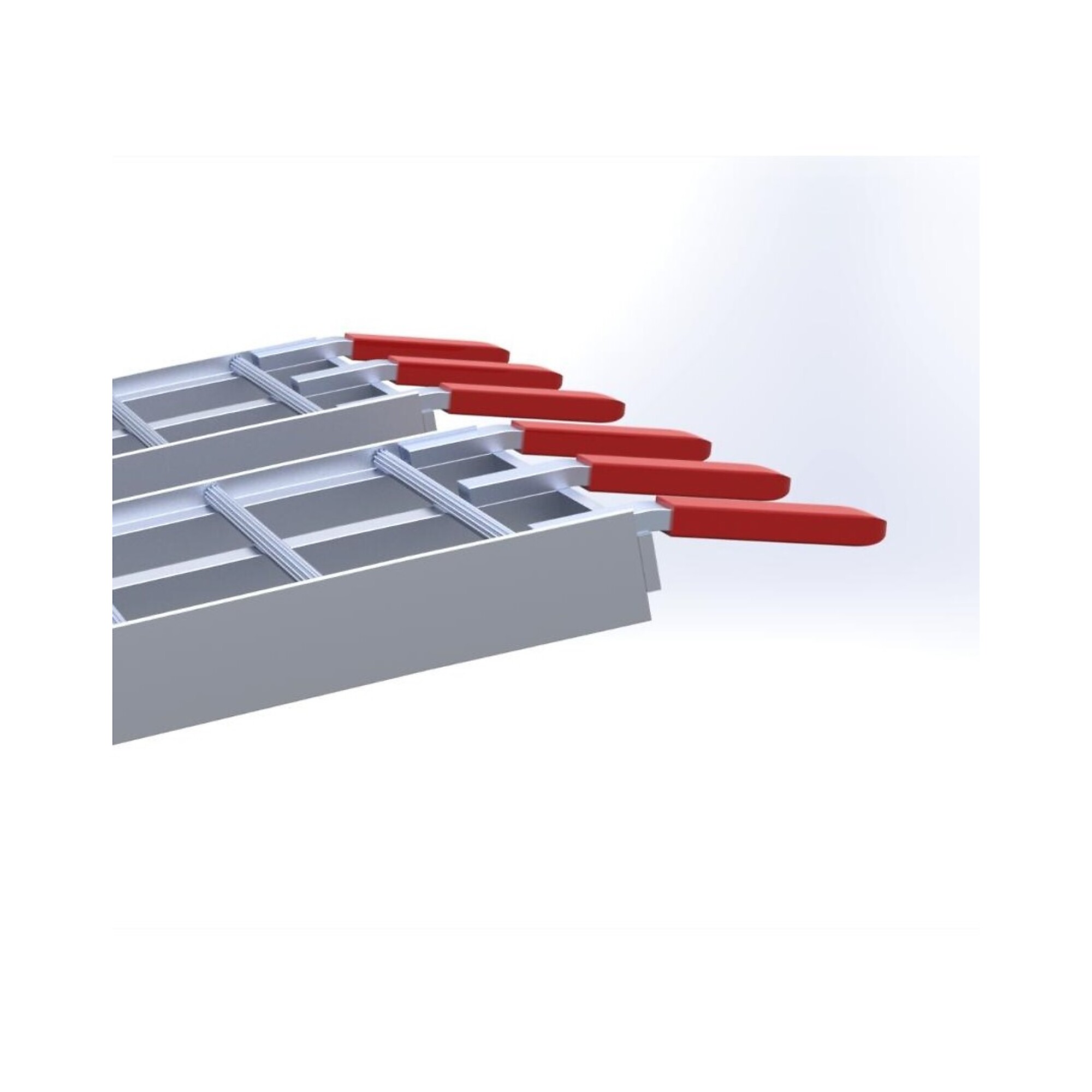 Five Star Manufacturing, Aluminum Arch Folding Ramp Pair 7ft.4in.x12in ...