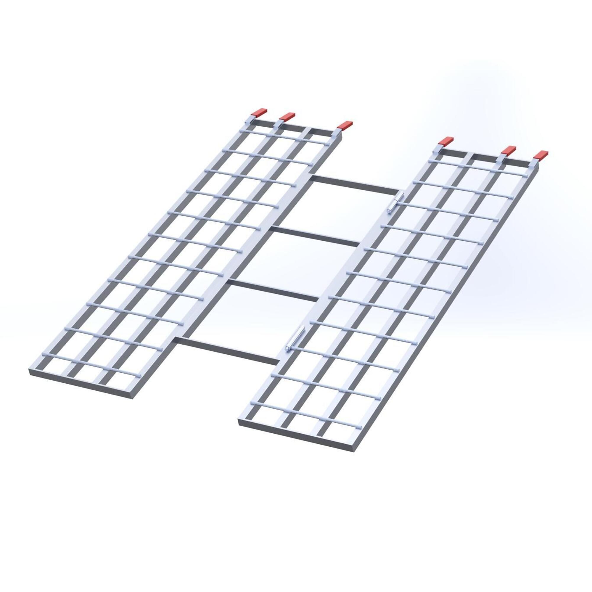 Five Star Manufacturing, Aluminum Trifold Ramp 6ft.x51in.1500 lb ...