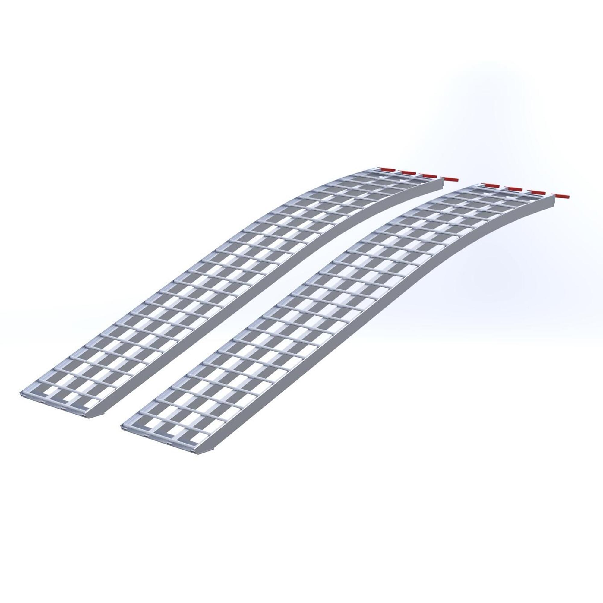 Five Star Manufacturing, Aluminum Arch Ramp Pair 7ft.4in.x16in.1500 lb ...