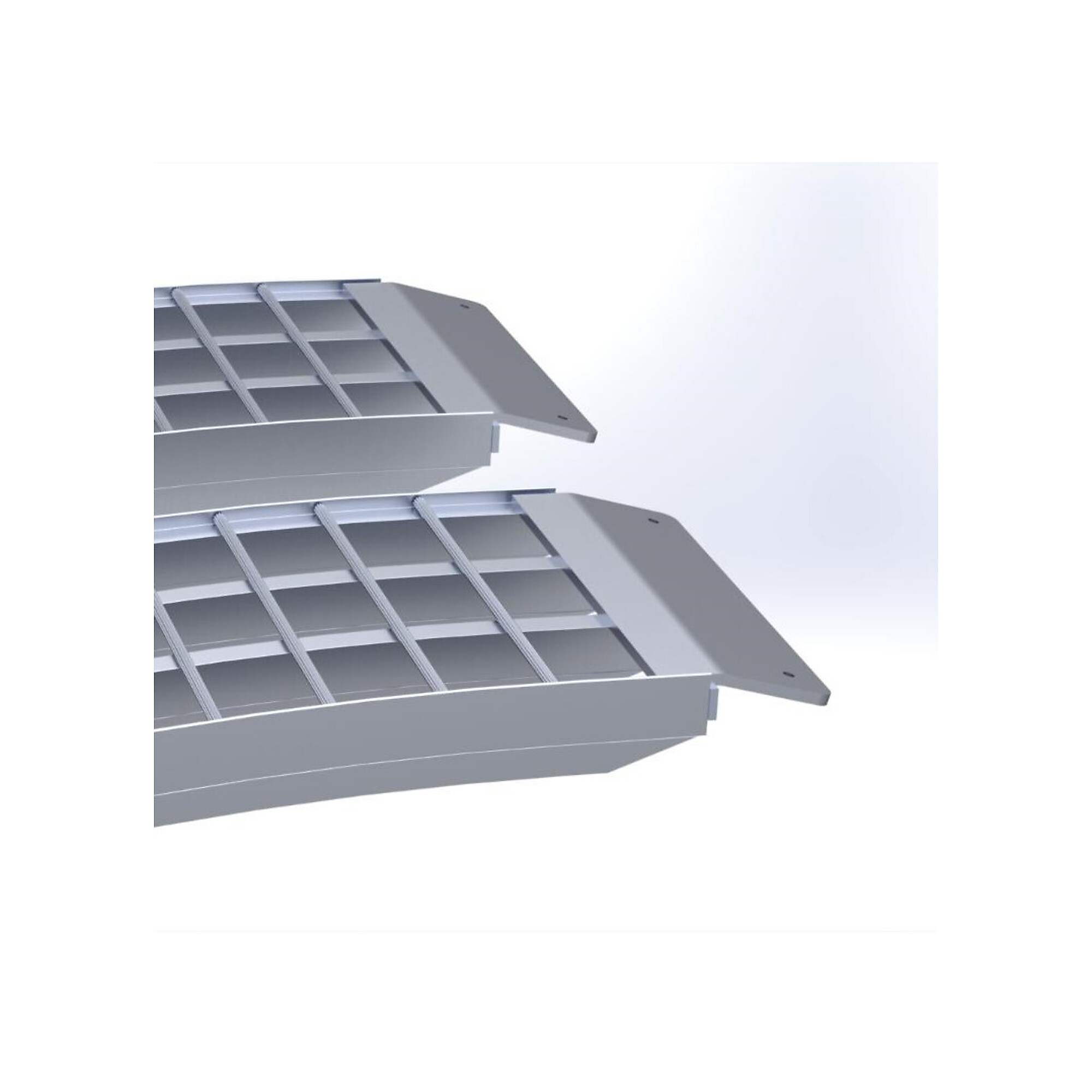 Five Star Manufacturing, Aluminum Arch Folding Ramp Pair 7ft.4in.x16in ...