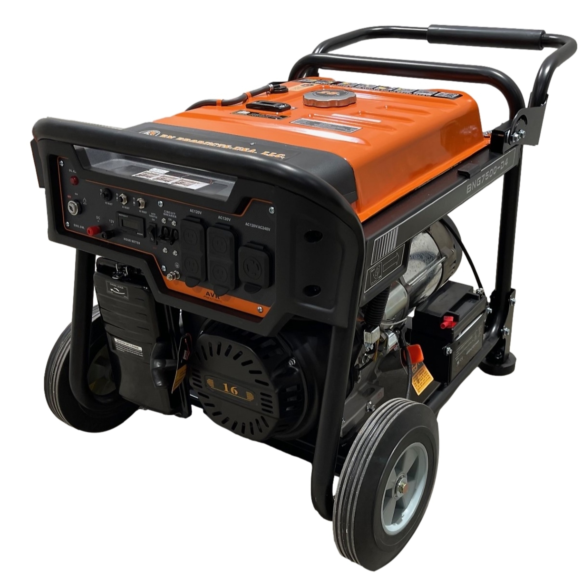 BN Products, 7500W generator;electric start, Surge Watts 8000 Rated ...