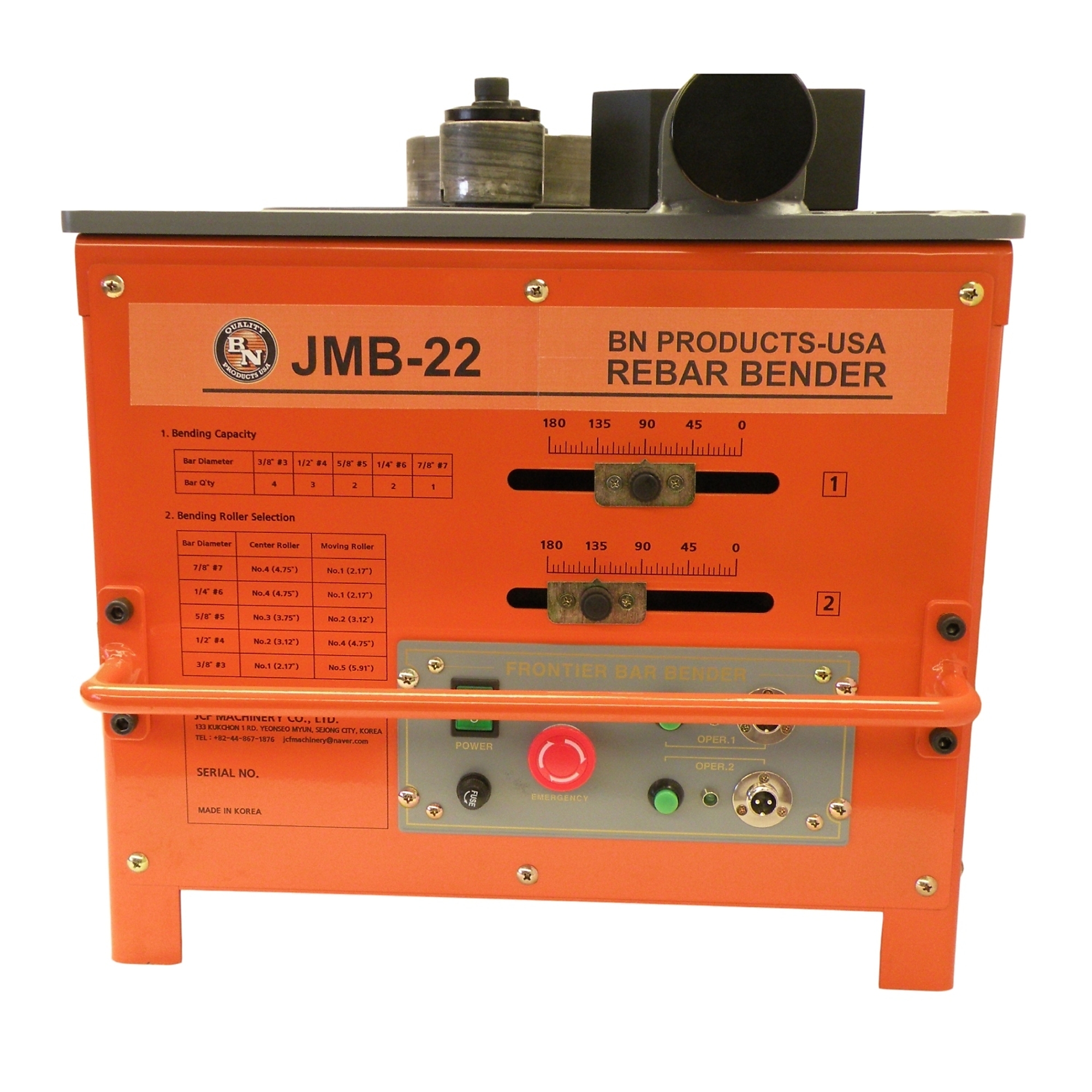 BN Products, #7 (7/8in.) Rebar Bender with Stand, Model# JMB-22 ...