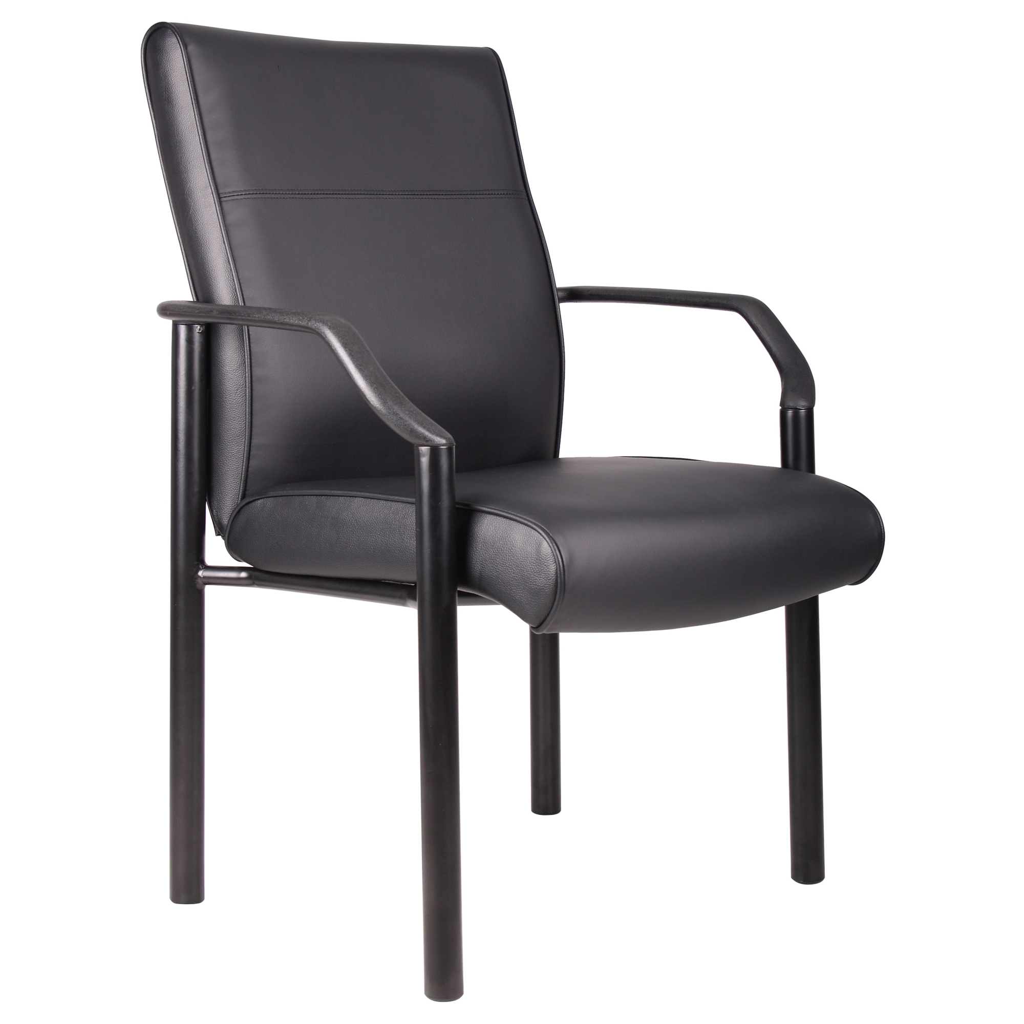 Norstar BOSS, Mid Back Guest Chair In LeatherPlus, Included (qty.) 1 ...