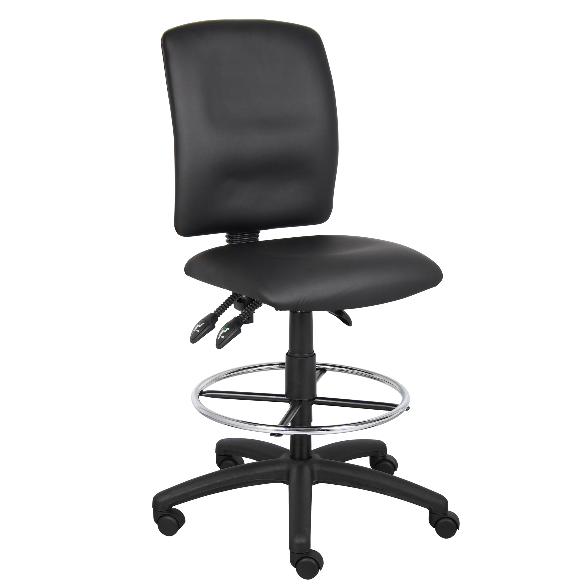 Norstar BOSS, Multi-Function LeatherPlus Drafting Stool, Included (qty ...