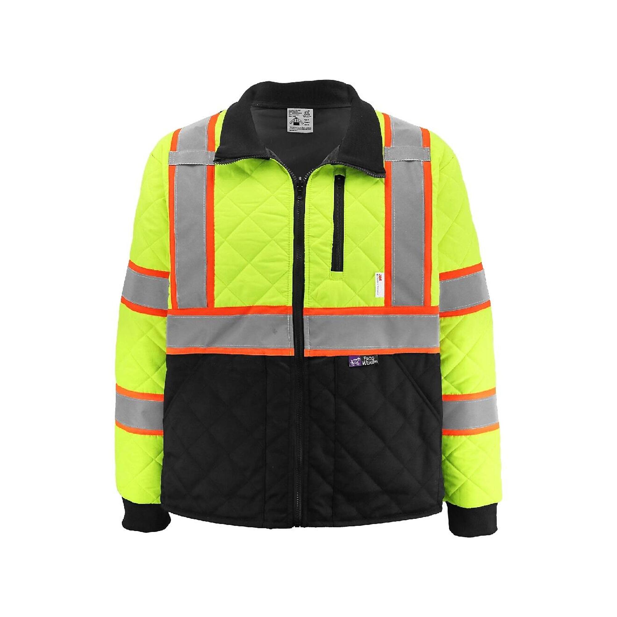 FrogWear, Class 3 Type R, High-Visibility Insulated Winter Jacket, Size ...