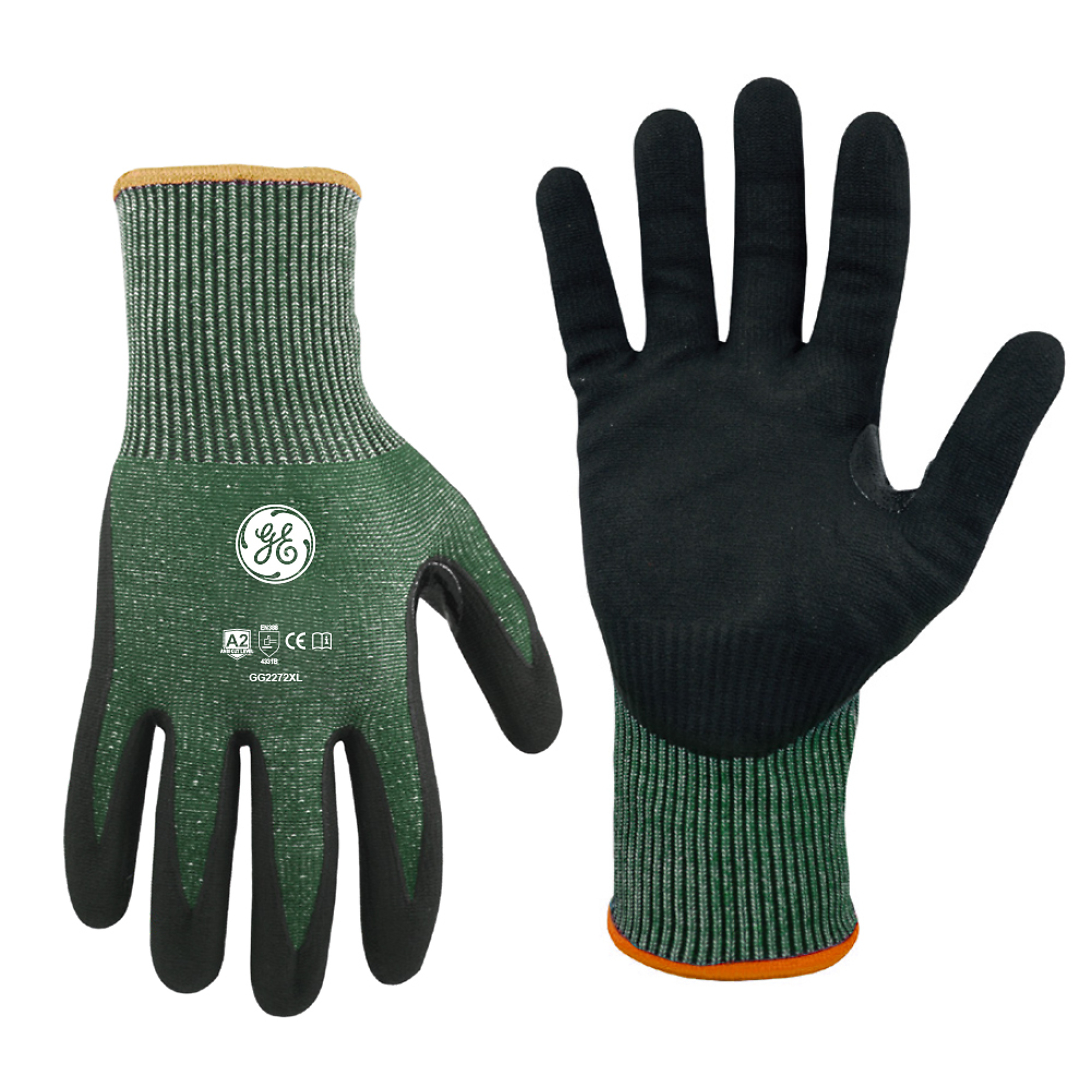 General Electric MICRO FOAM NITRILE DIPPED A2 GLOVE 12 PAIRS 2XL ... General Electric MICRO FOAM NITRILE DIPPED A2 GLOVE 12 PAIRS 2XL ...