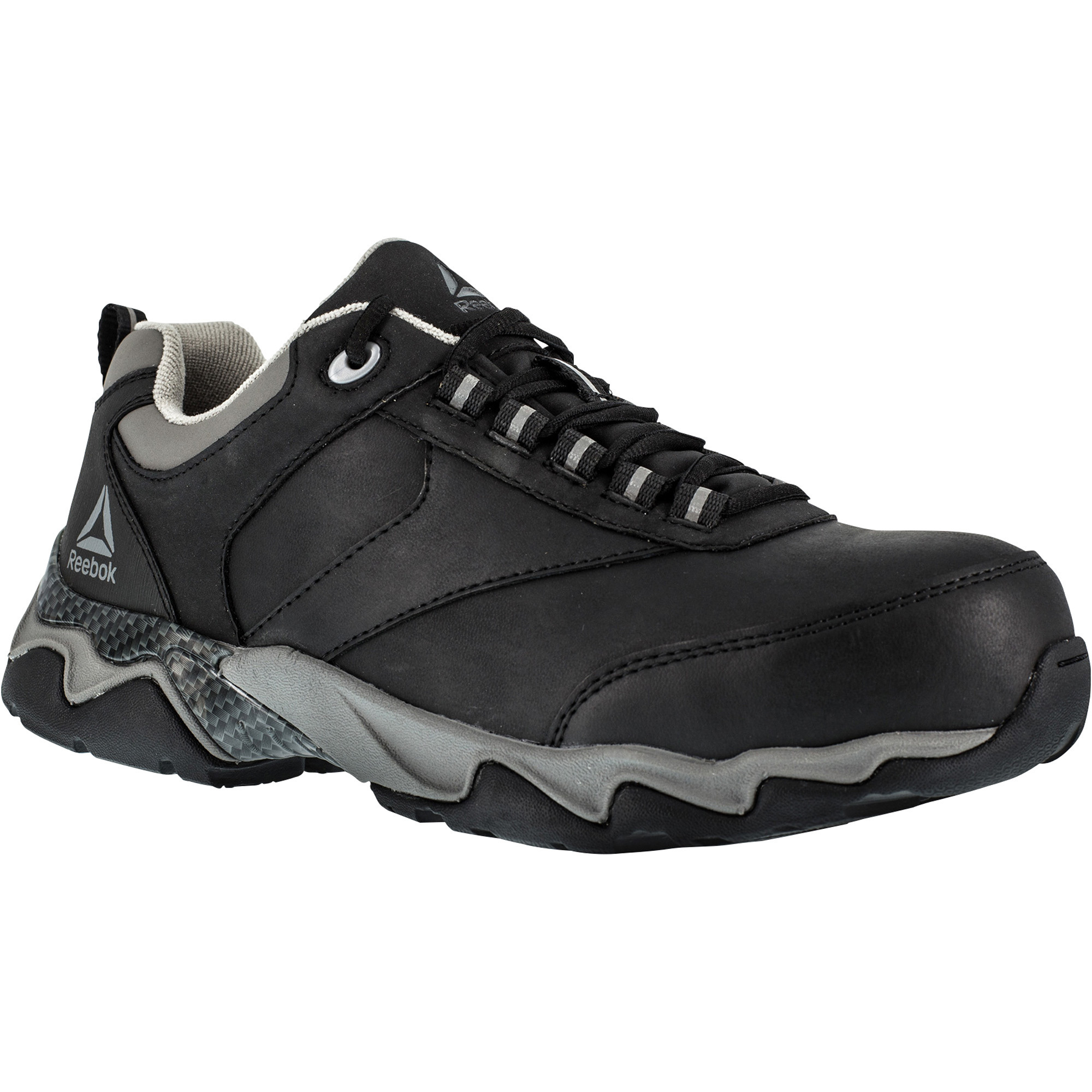 Reebok Work Men's Beamer Athletic Safety Toe Shoes — Black, Model ...