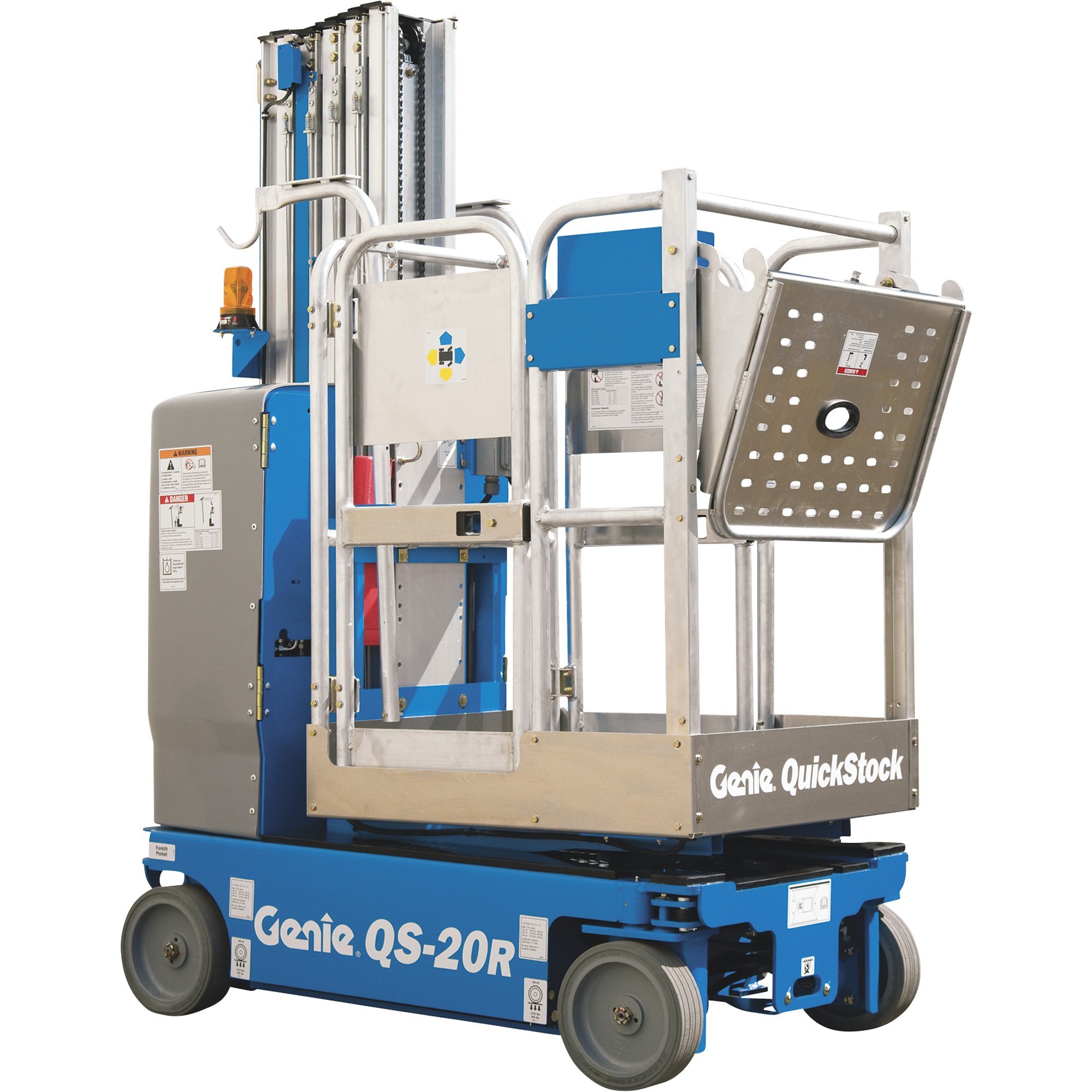 Genie QuickStock DC Powered Retail Lift — 19ft. Lift, 350-Lb. Capacity ...