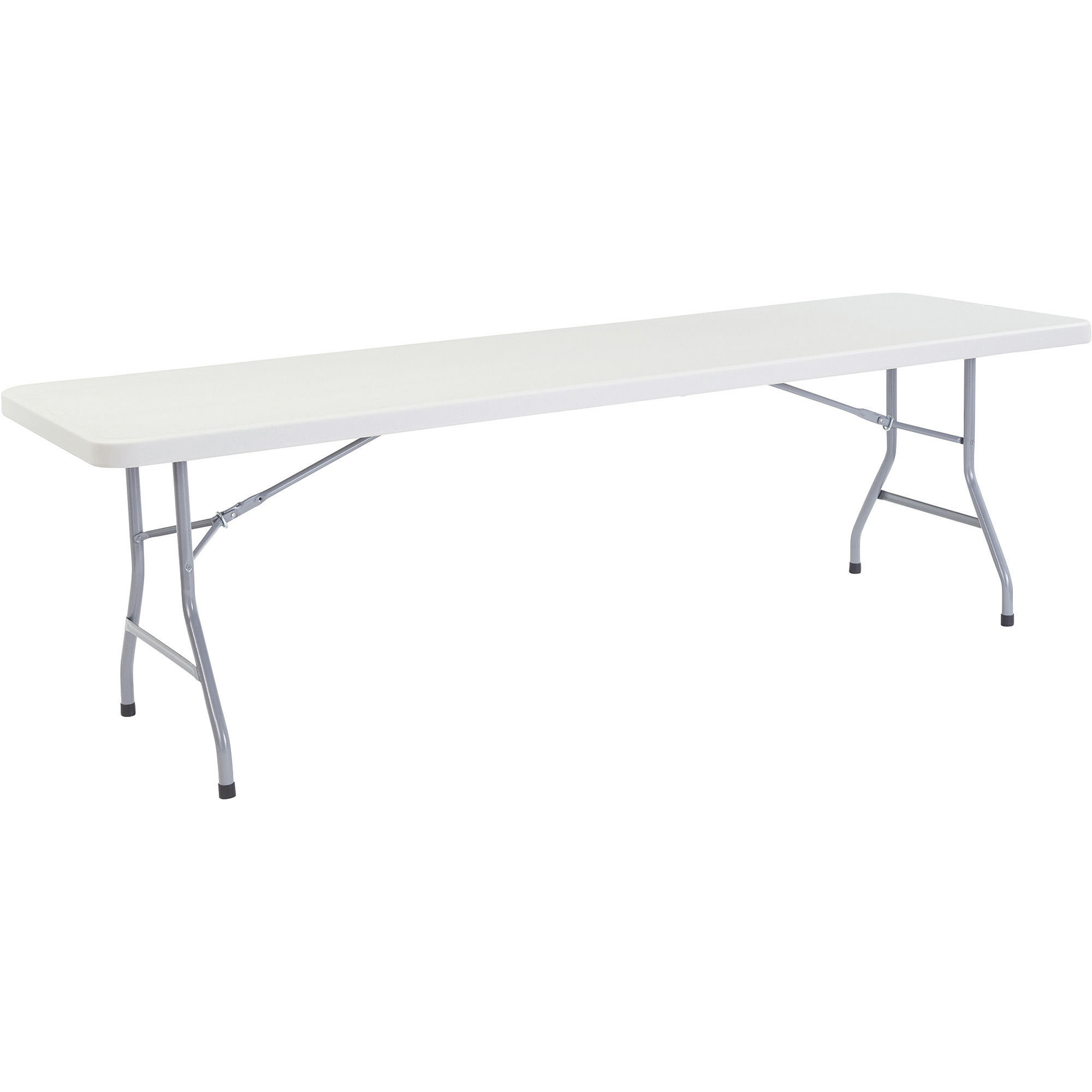 National Public Seating Plastic Folding Table, 30in.W x 96in.L, Model ...