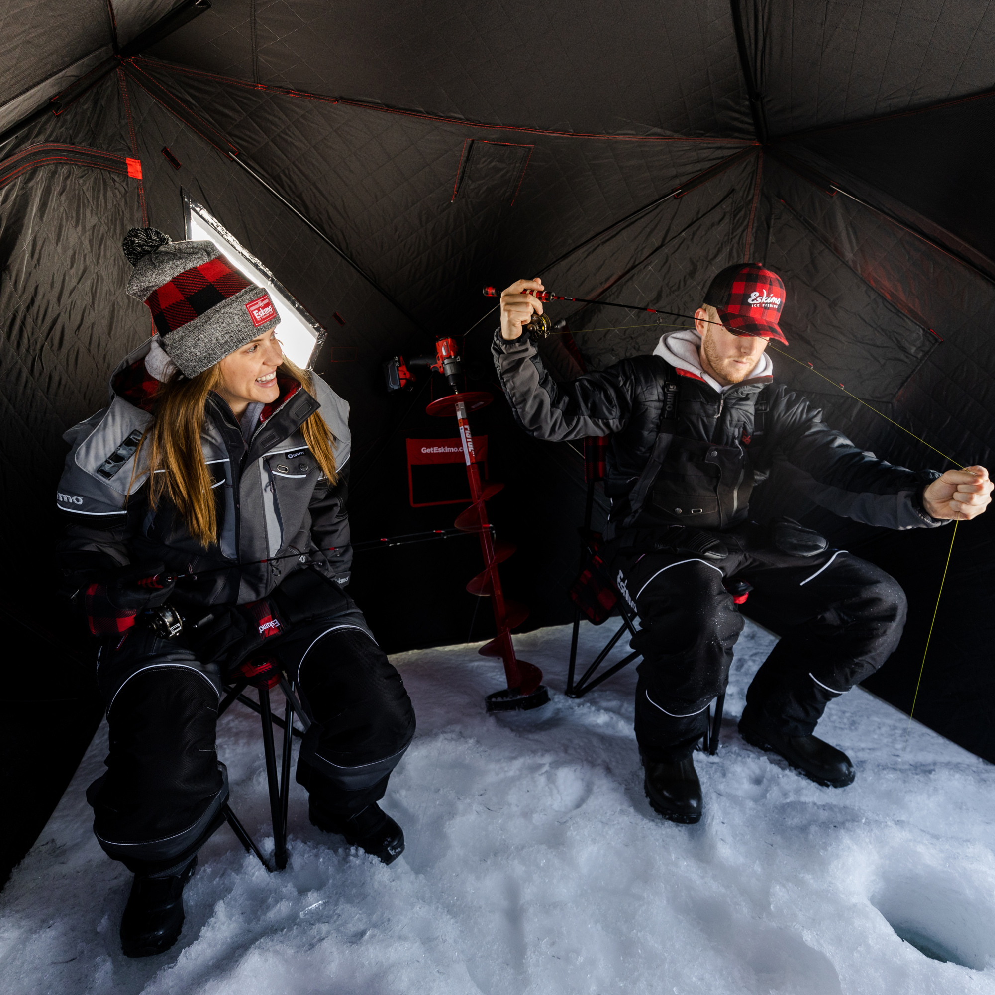 Eskimo, FatFish 949i Portable Ice Shelter, 3-4 Person, Model# FF949i ...