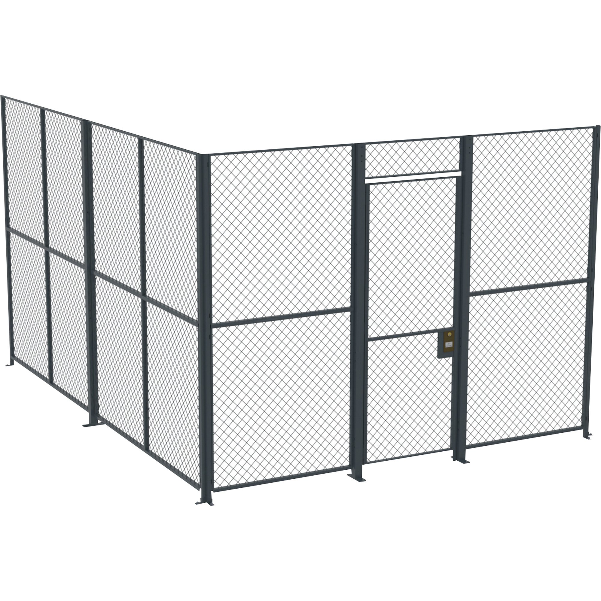 Husky Rack & Wire EZ Wire 20ft.L x 20ft.W x 10ft.H 2-Sided Cage — 4ft ...