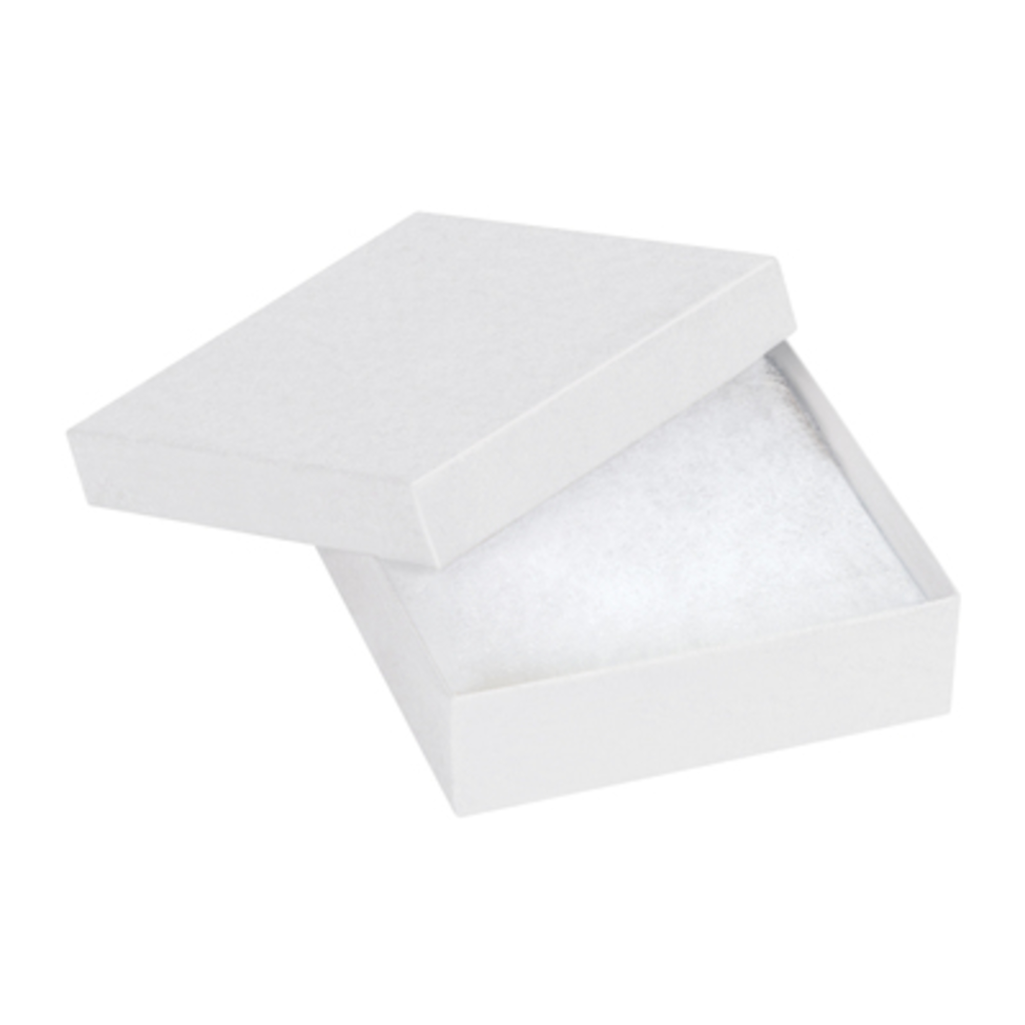 3 1/2 x 3 1/2 x 1in. White Jewelry Boxes 100/CS, Model# JB331W ...