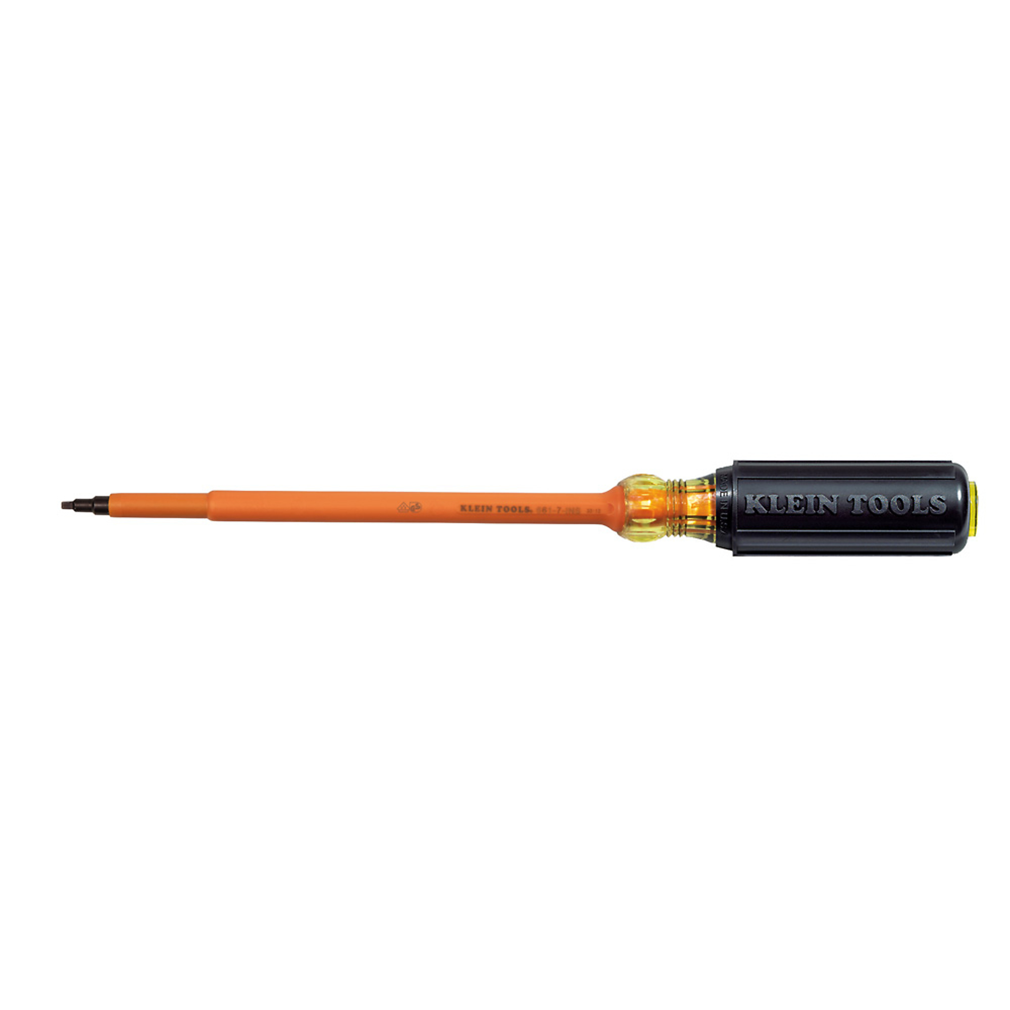 Klein Tools, Insulated Screwdriver, #1 Square, 7in. Round Sha, Drive ...