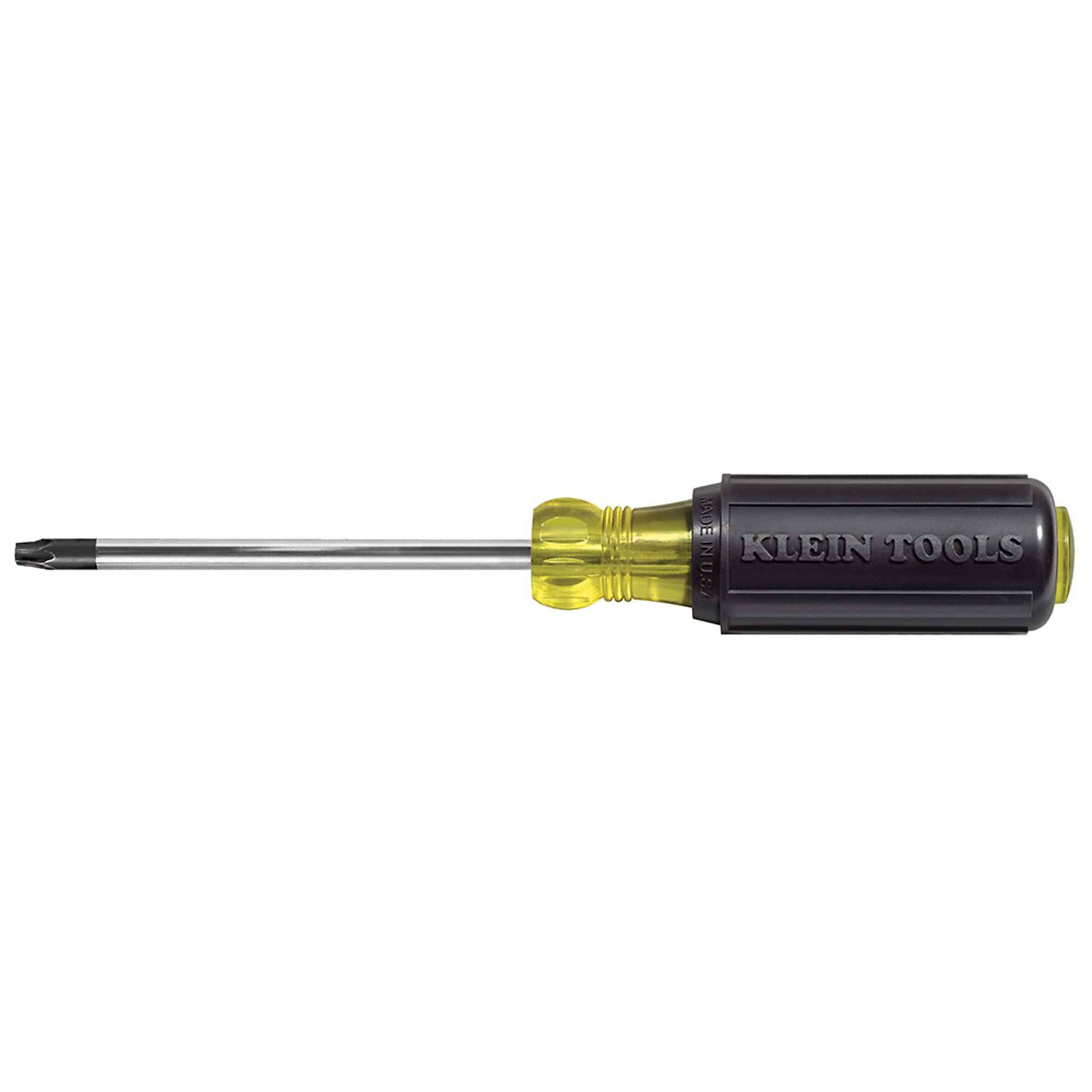 Klein Tools, T27 TORX Screwdriver, Round Shank, Cushion-Grip, Drive ...