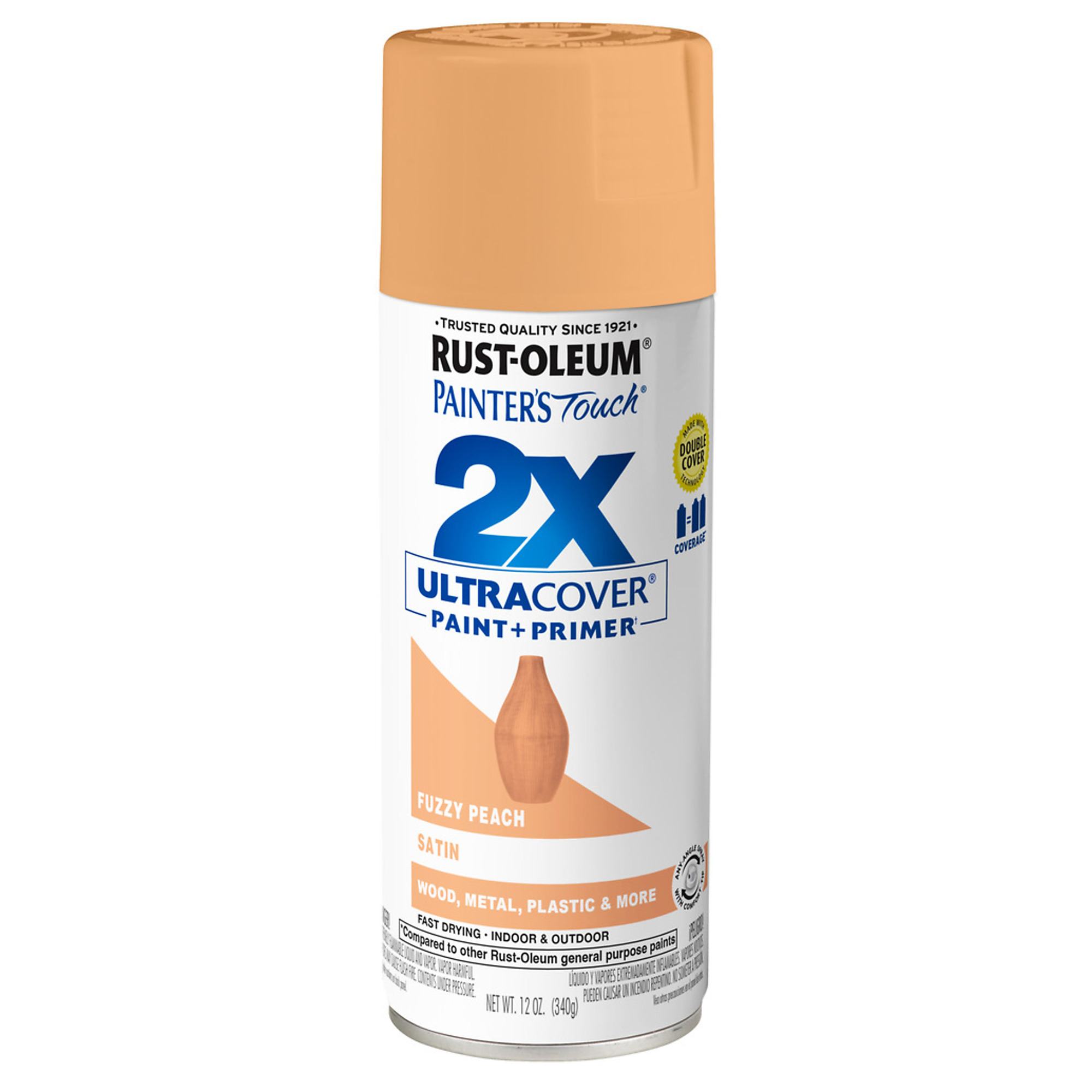 Rust-oleum, Painter's Touch 2X Spray Paint, Satin, Fuzzy Peach ...