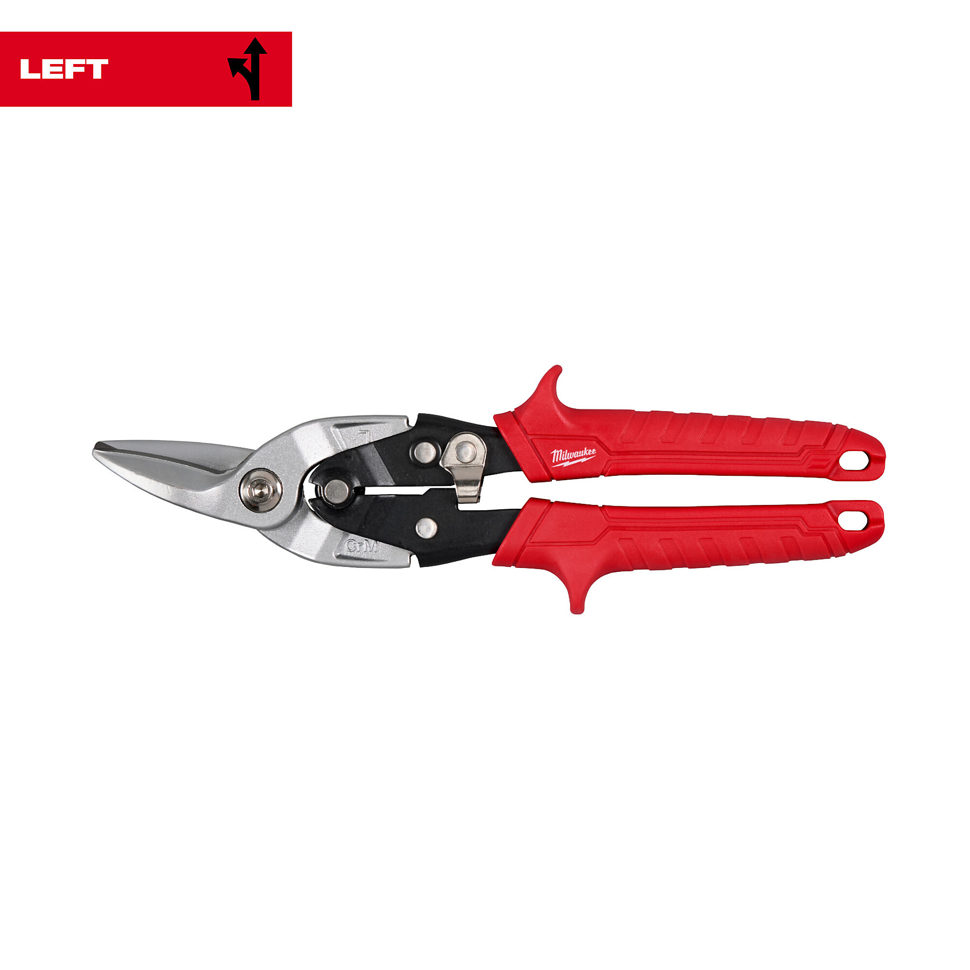 Milwaukee, Left Cutting Aviation Snips, Blade Size 1.5 in, Tool Length ...